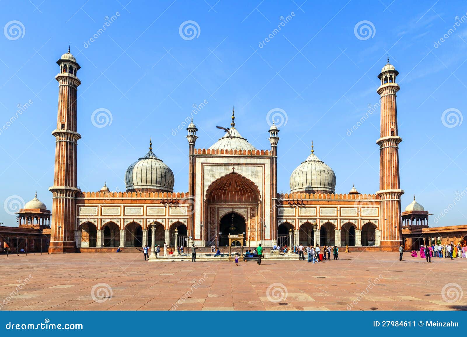 Moschea Di Jama Masjid, Vecchia Delhi, Fotografia Editoriale - Immagine ...