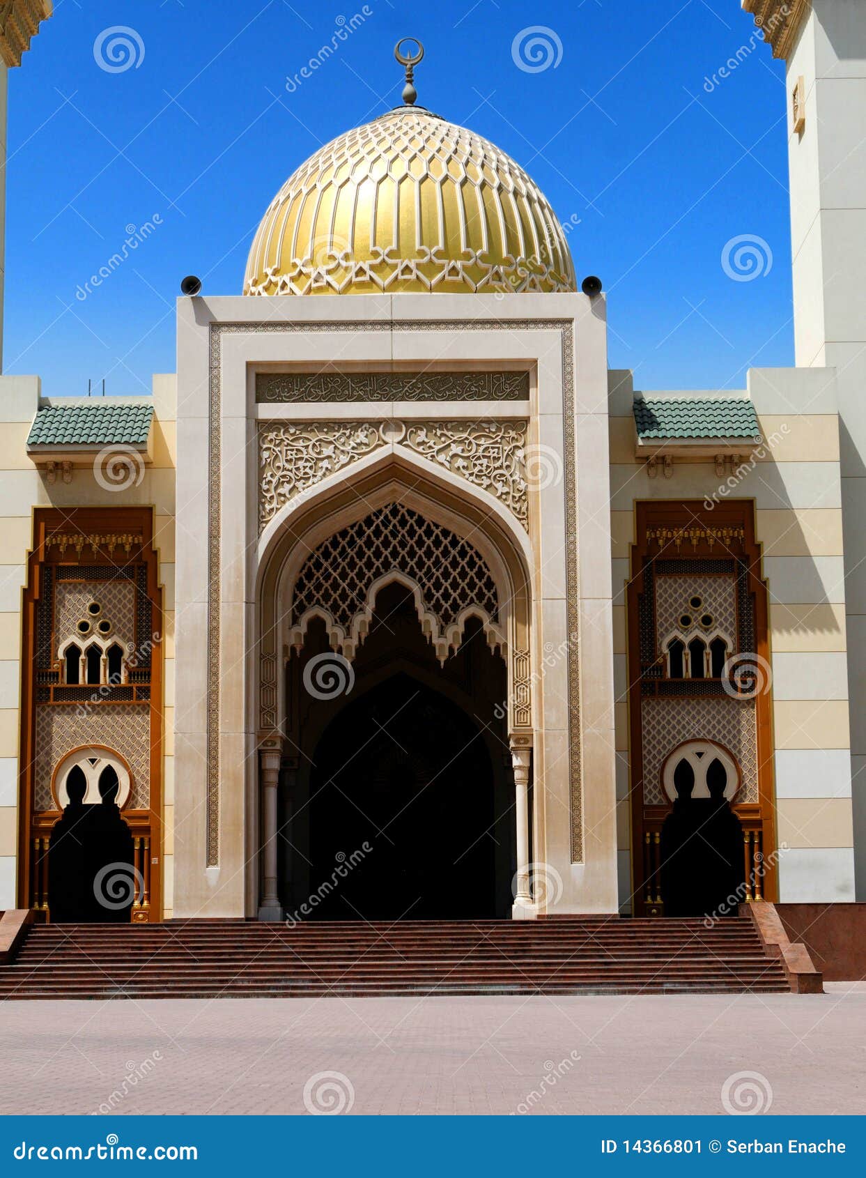 Moschee-Eingang stockbild. Bild von tür, künstlerisch - 14366801