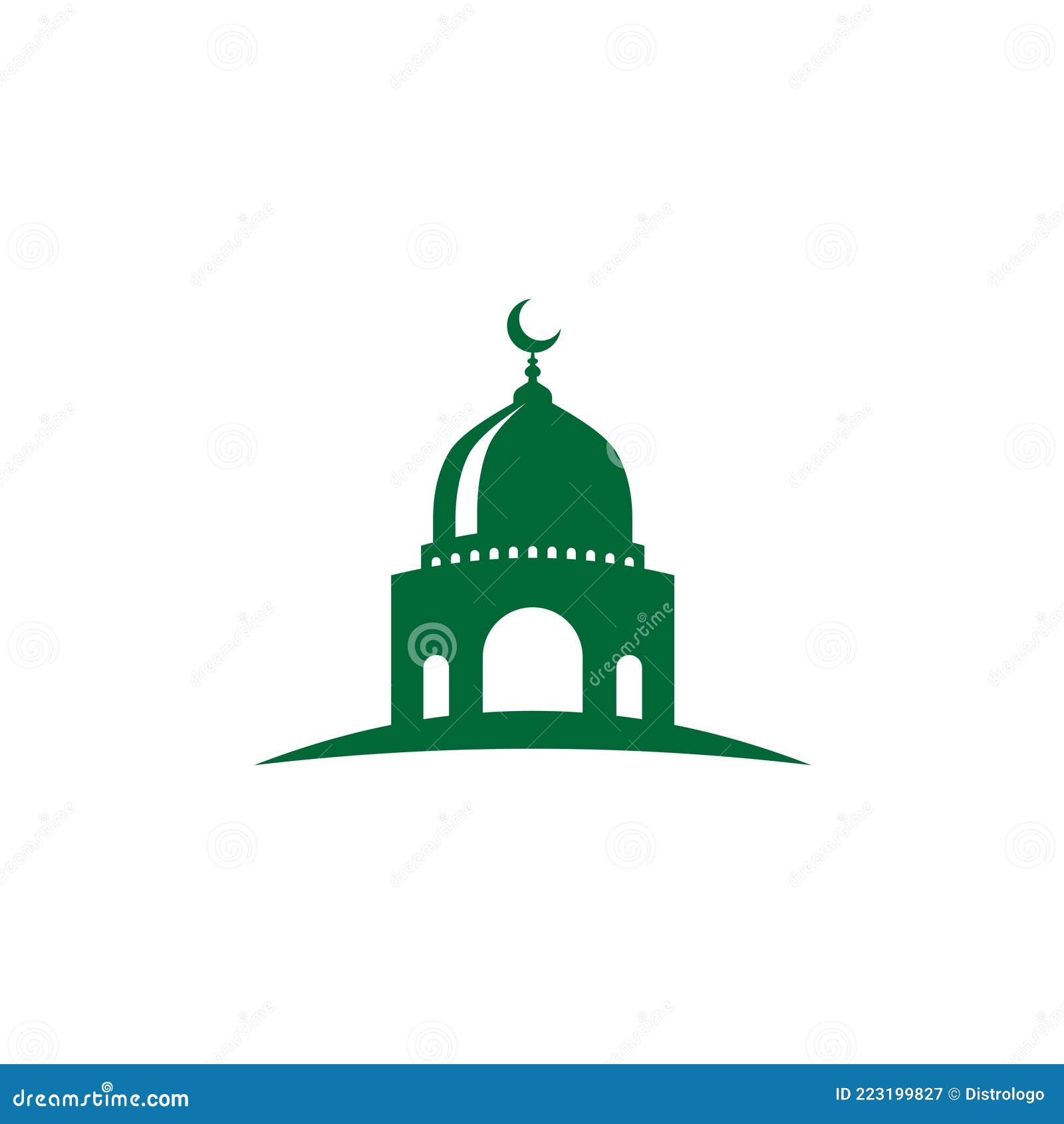 Moschee Symbol Silhouette Logo Vektor Illustration Design Vorlage ...