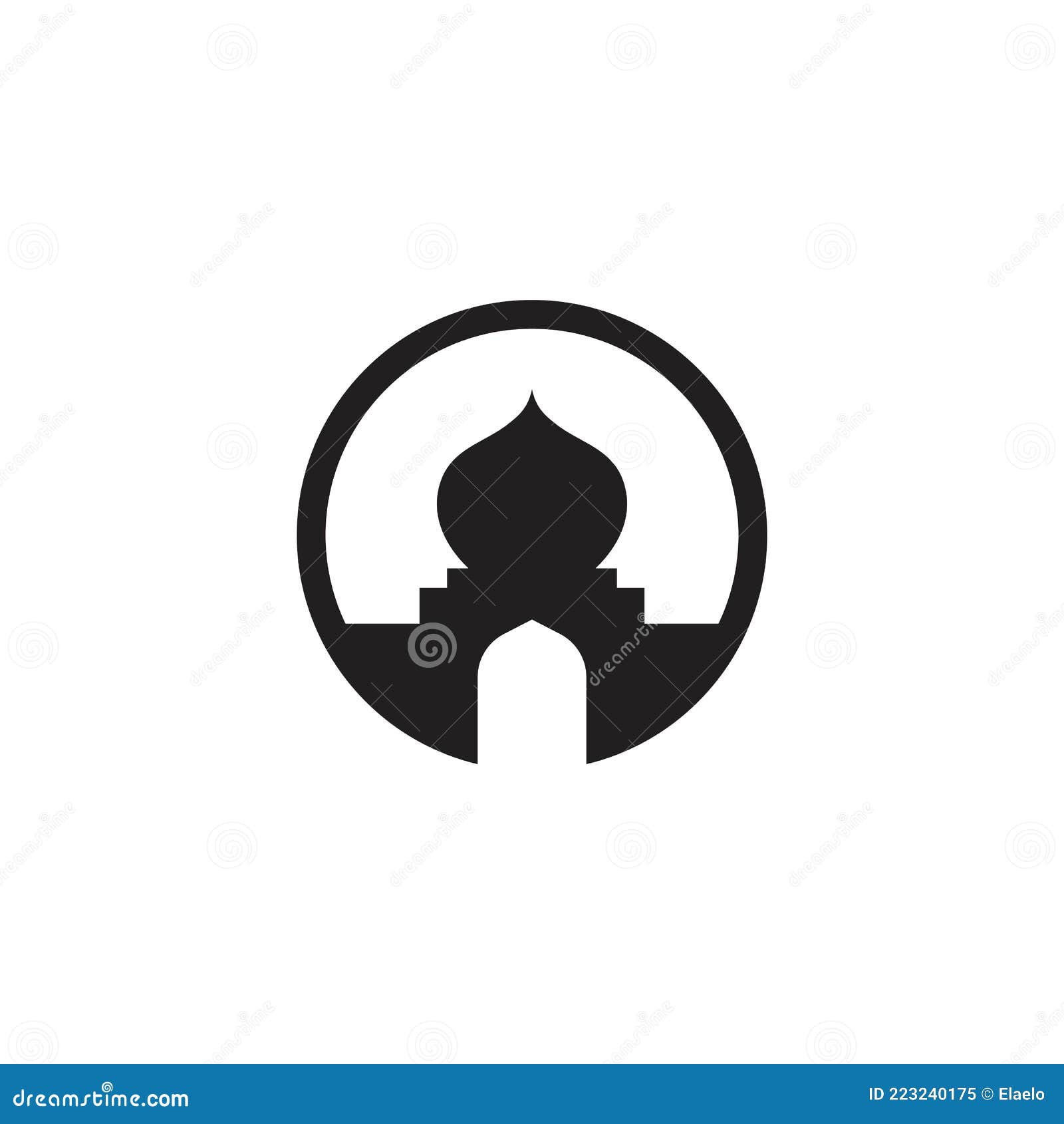 Moschee-Symbol-Vektor-Illustration Vektor Abbildung - Illustration von ...