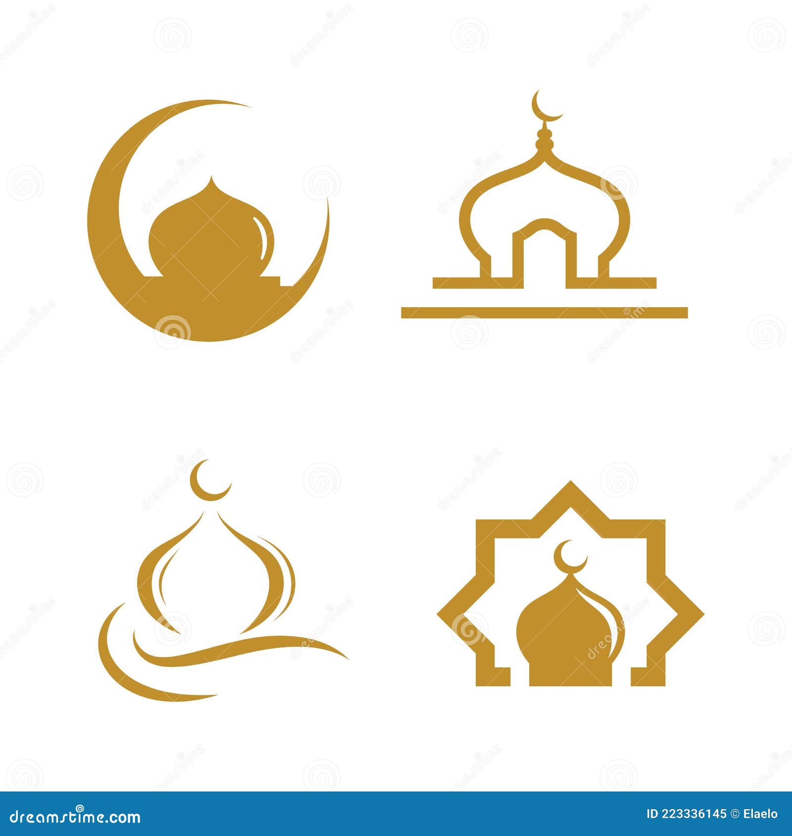 Moschee-Symbol-Vektor-Illustration Vektor Abbildung - Illustration von ...