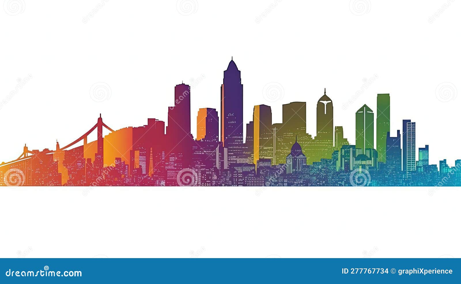 Moscow Russia City Colorized Skyline Silhouette Artwork Stock ...