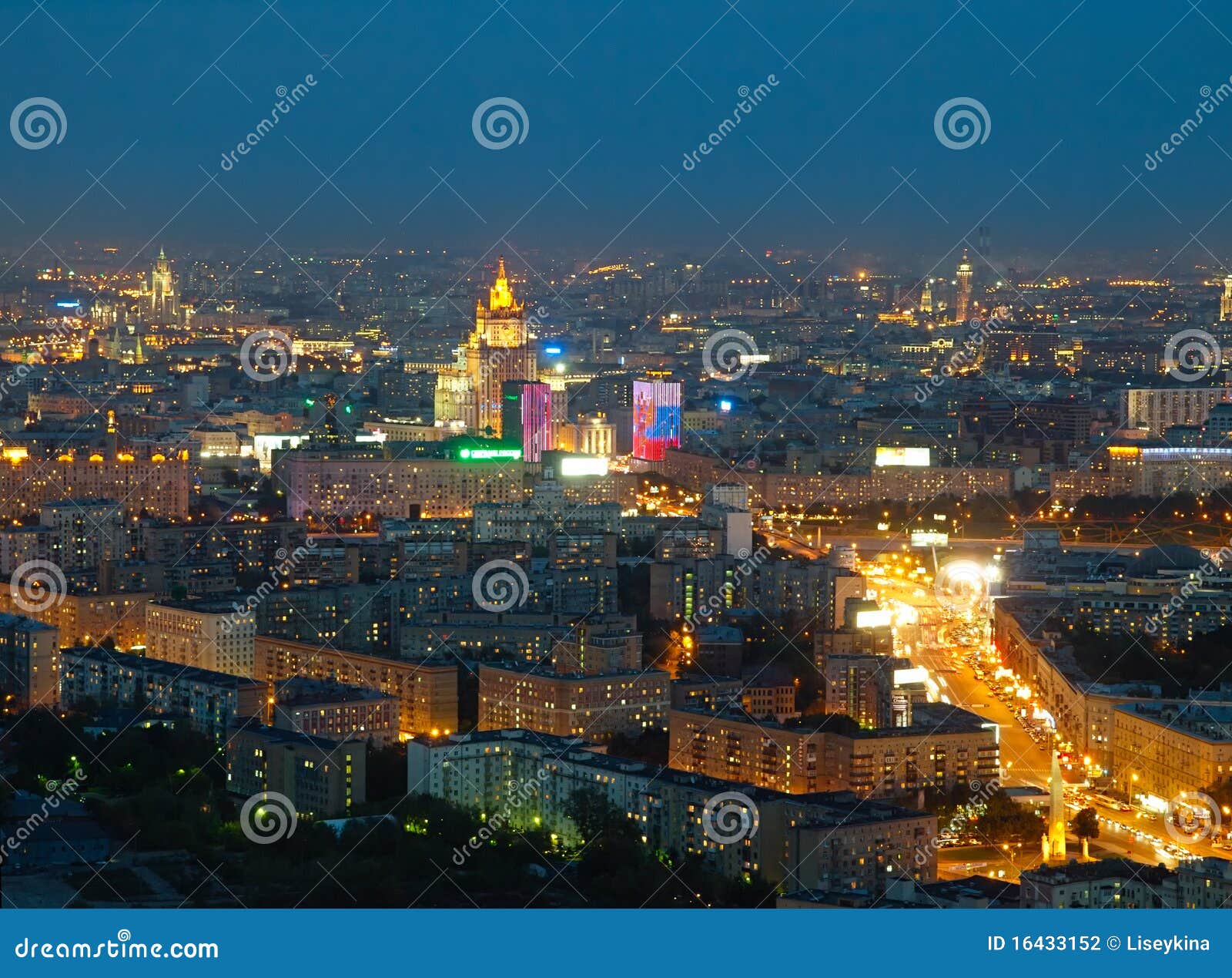 Moscow from above stock photo. Image of skyline, scenery - 16433152