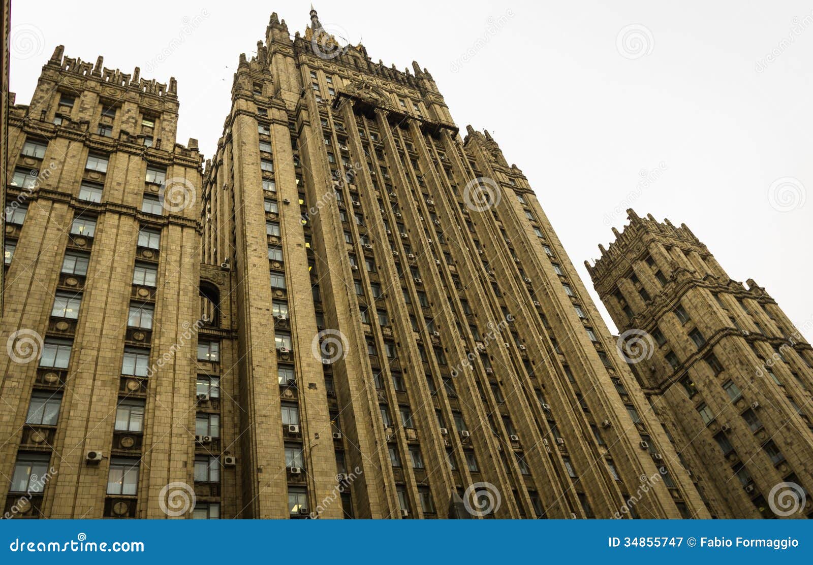 Moscow architecture stock image. Image of ship, buildingrussia - 34855747