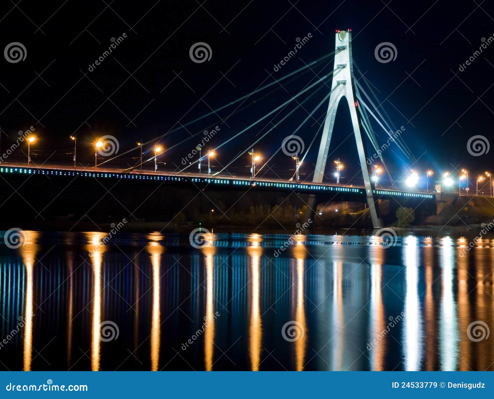 Moscow bridge in Kiev stock image. Image of bridge, dnieper - 24533779