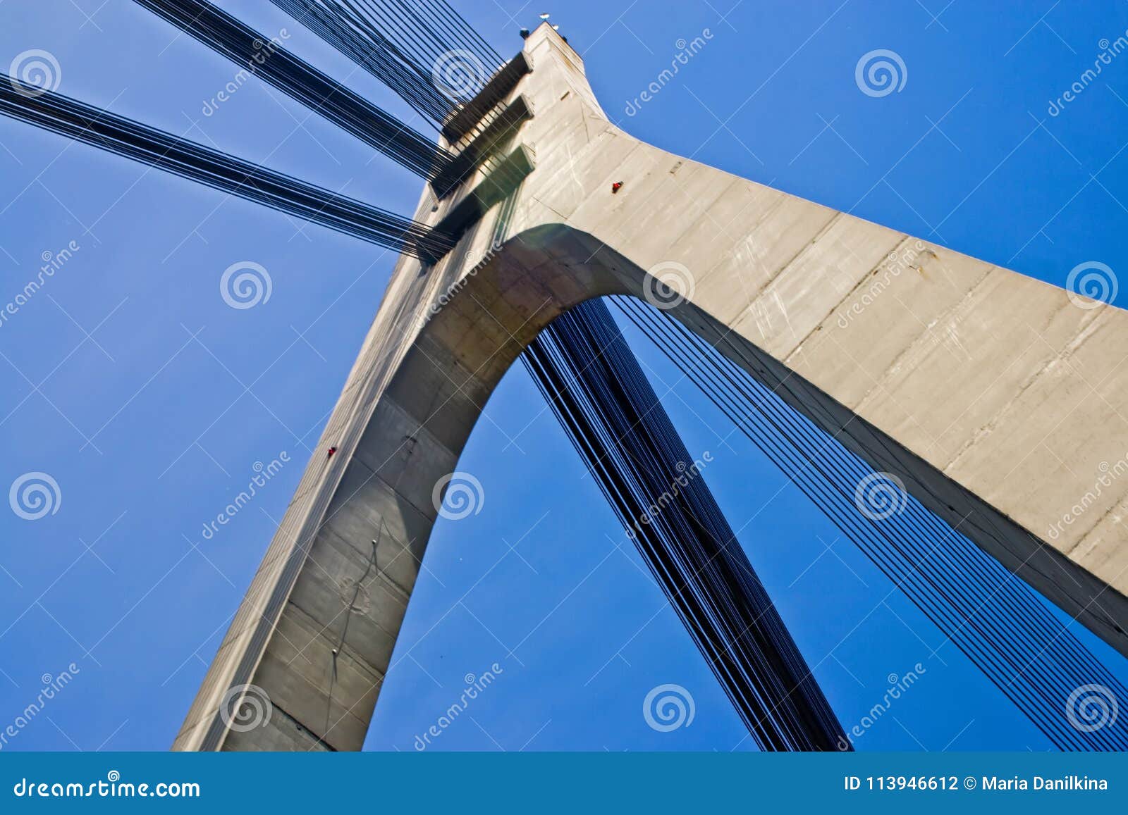 The Moscow Bridge in Kiev, Ukraine Stock Photo - Image of connection ...