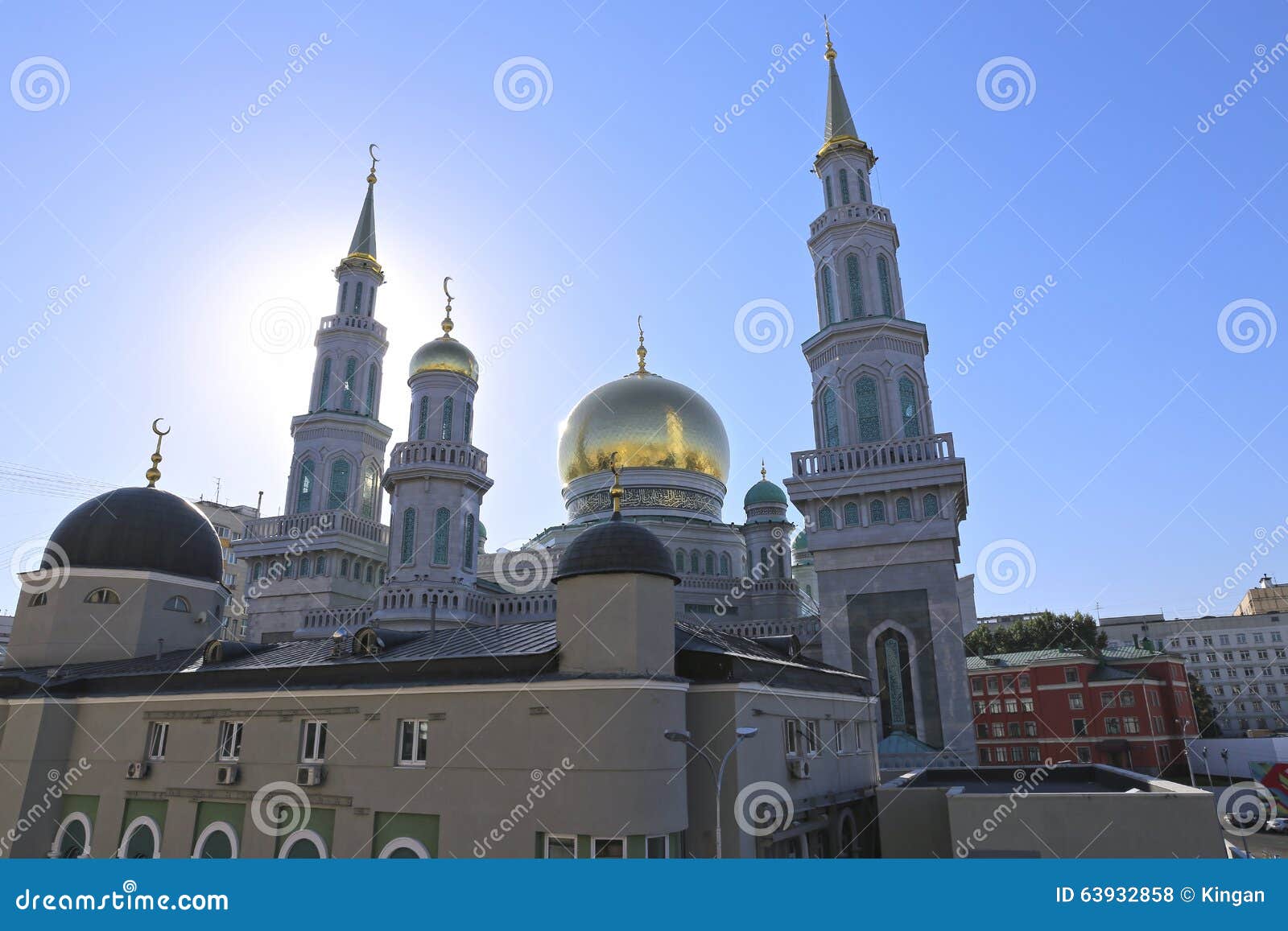 Moscow Cathedral Mosque Editorial Stock Photo - Image: 63932858