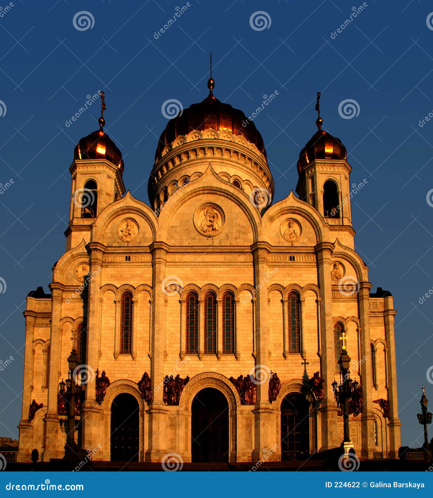 Moscow church stock photo. Image of christian, architecture - 224622