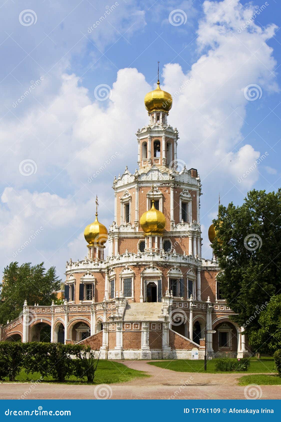 Moscow, church in Fili stock image. Image of christian - 17761109