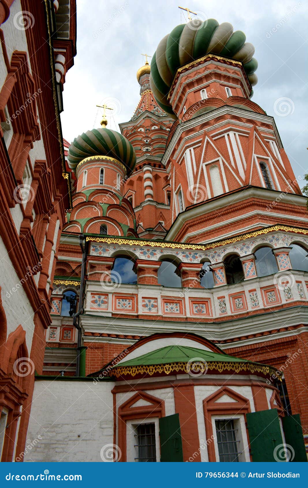 Moscow church stock photo. Image of construction, brick - 79656344