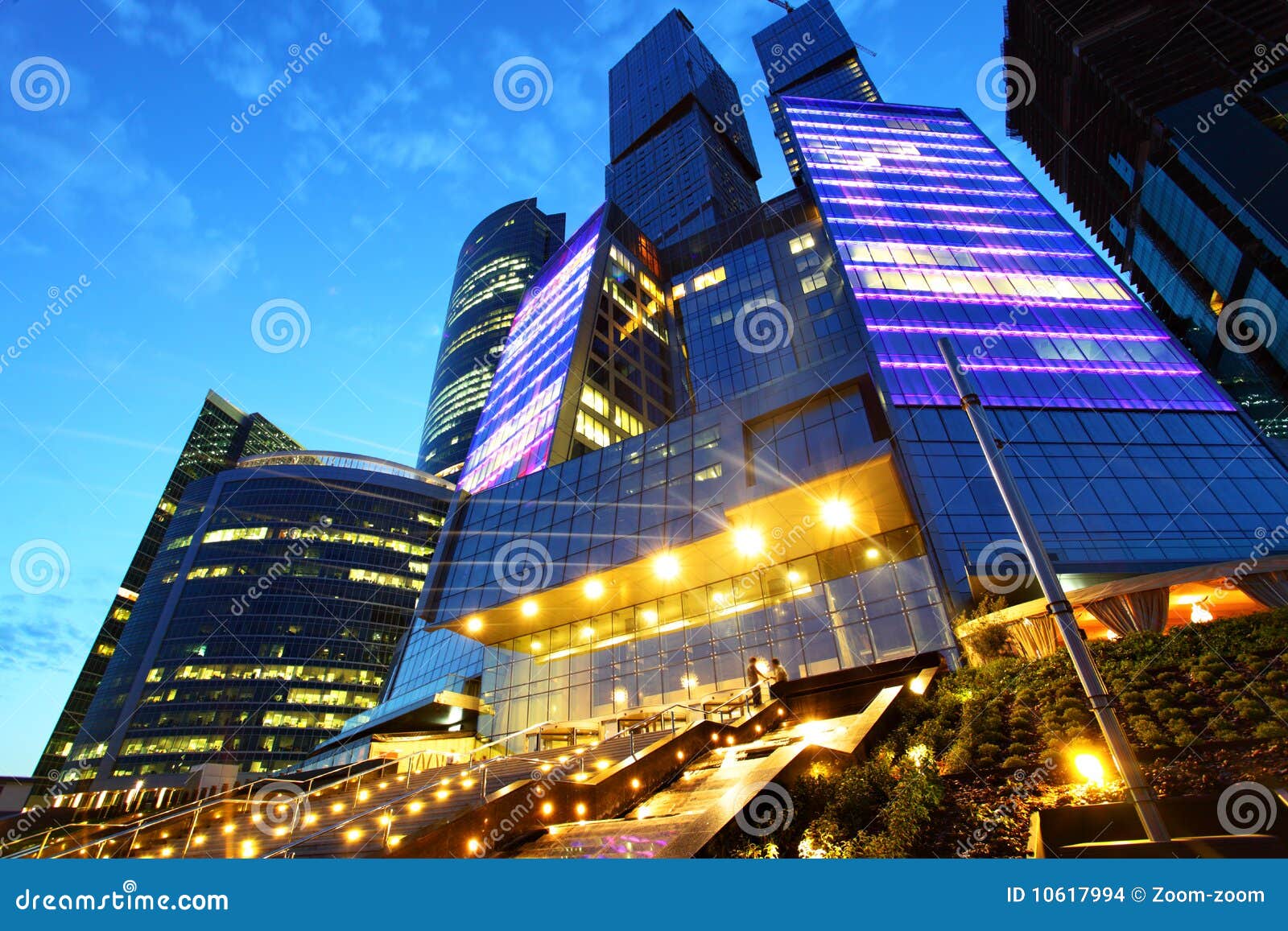 Moscow City stock photo. Image of blue, modern, cityscape - 10617994
