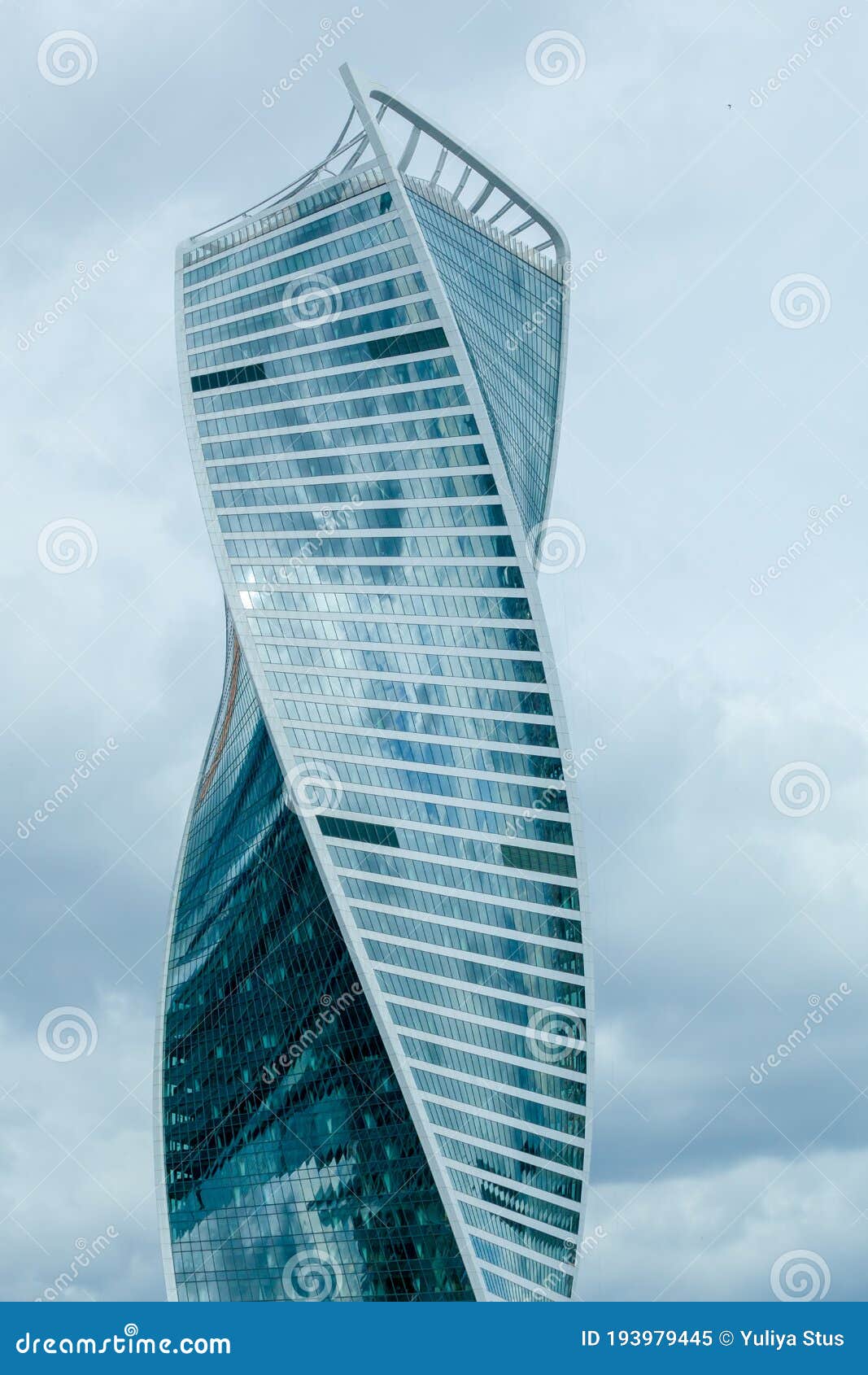 Moscow City, Evolution Tower Against the Sky in 2020 Editorial Image ...