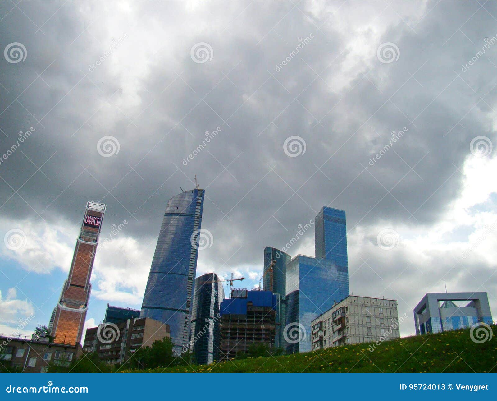 Moscow-city Modern Architecture Editorial Stock Photo - Image of ...