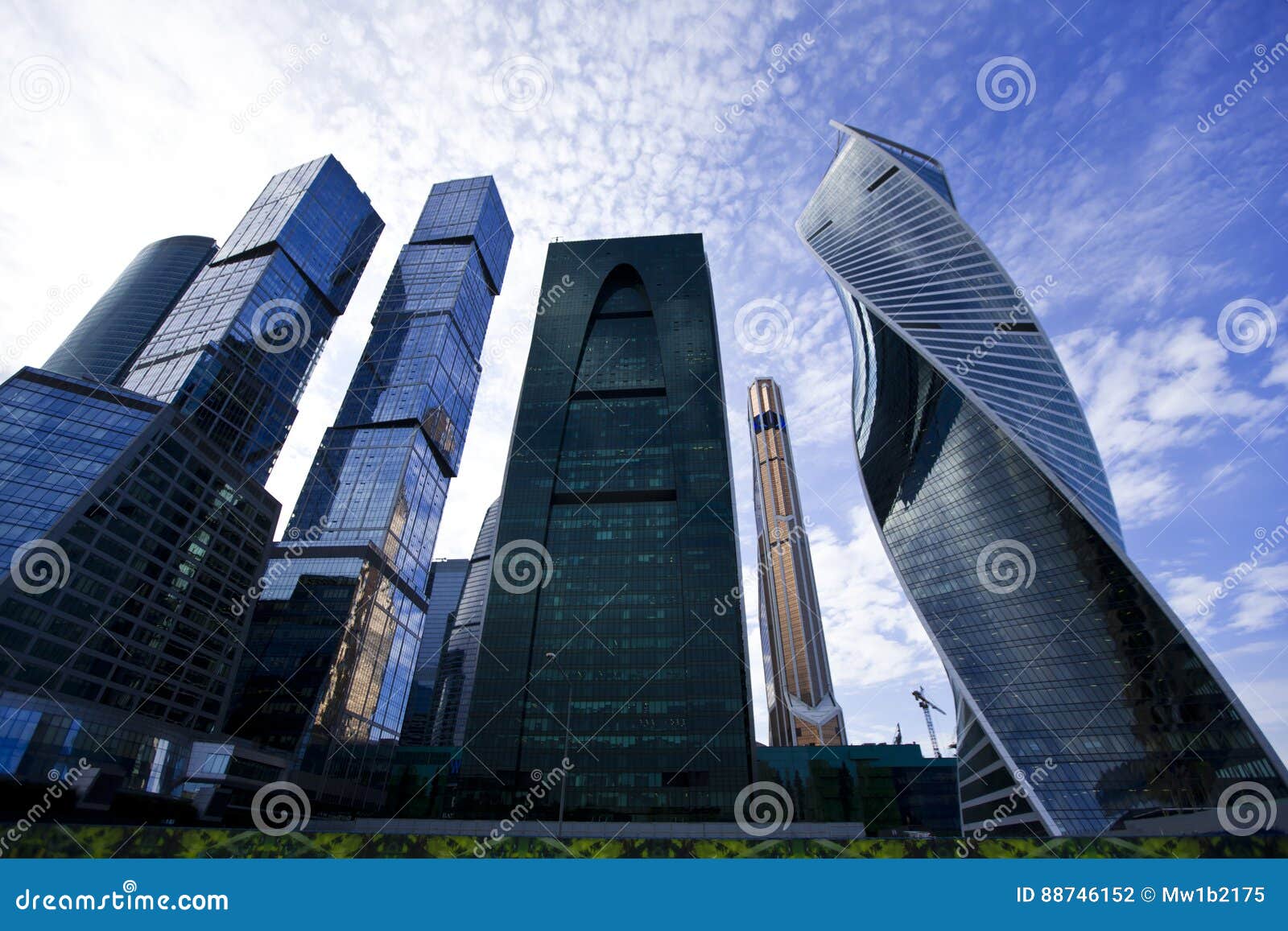 Moscow City Office Buildings Stock Photo - Image of high, buildings ...