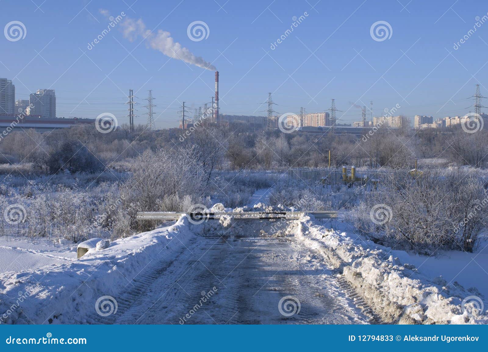 Moscow cold winter stock image. Image of frost, winter - 12794833