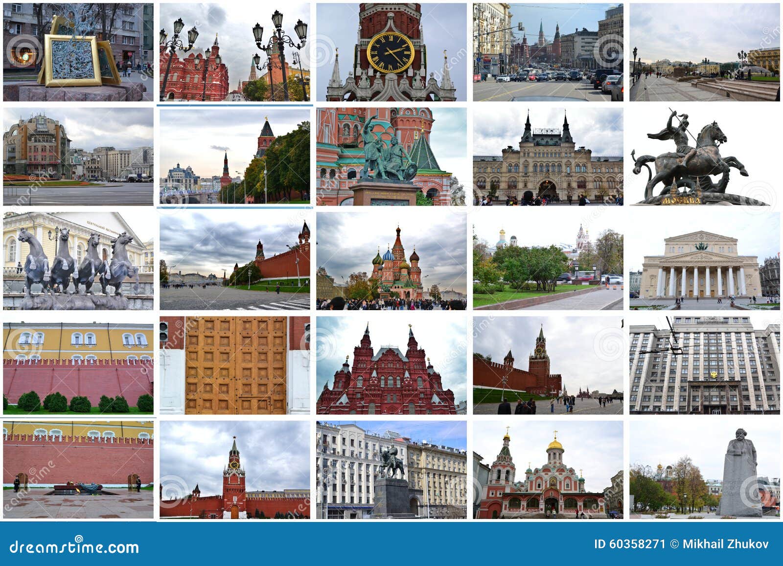 Collage Old Russian Architecture. Editorial Photo | CartoonDealer.com ...