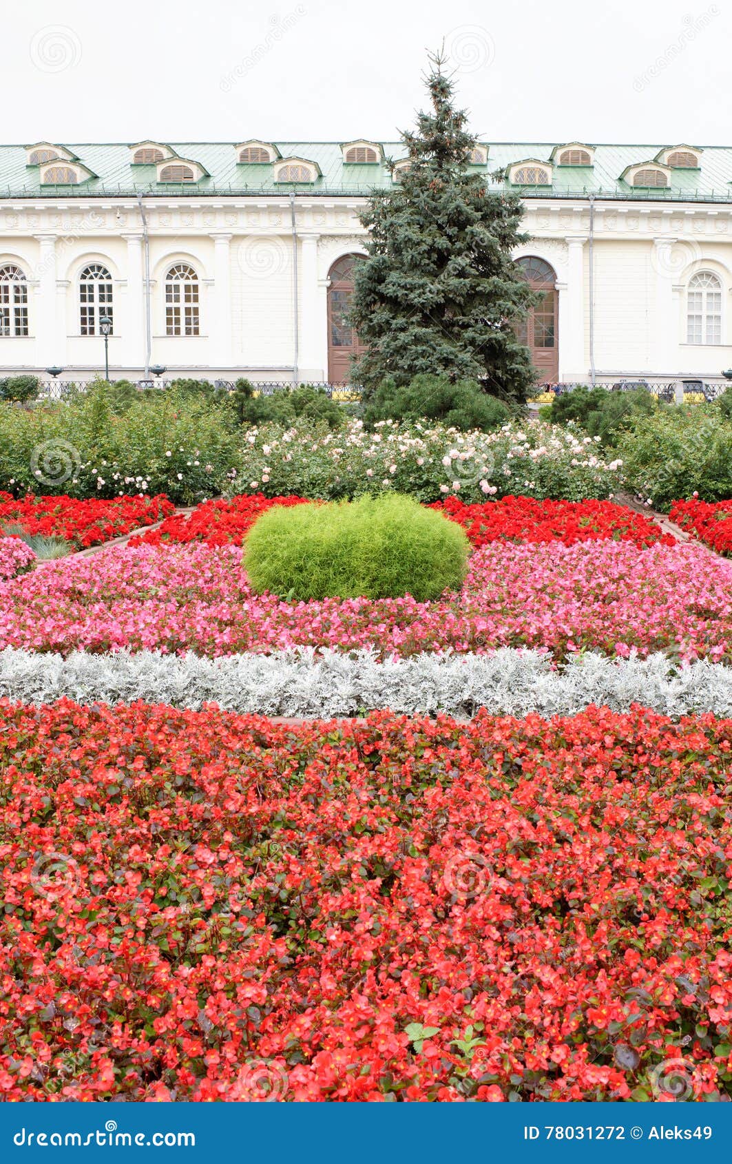 Moscow. Flower Garden on Manezh Square Stock Photo - Image of flower ...
