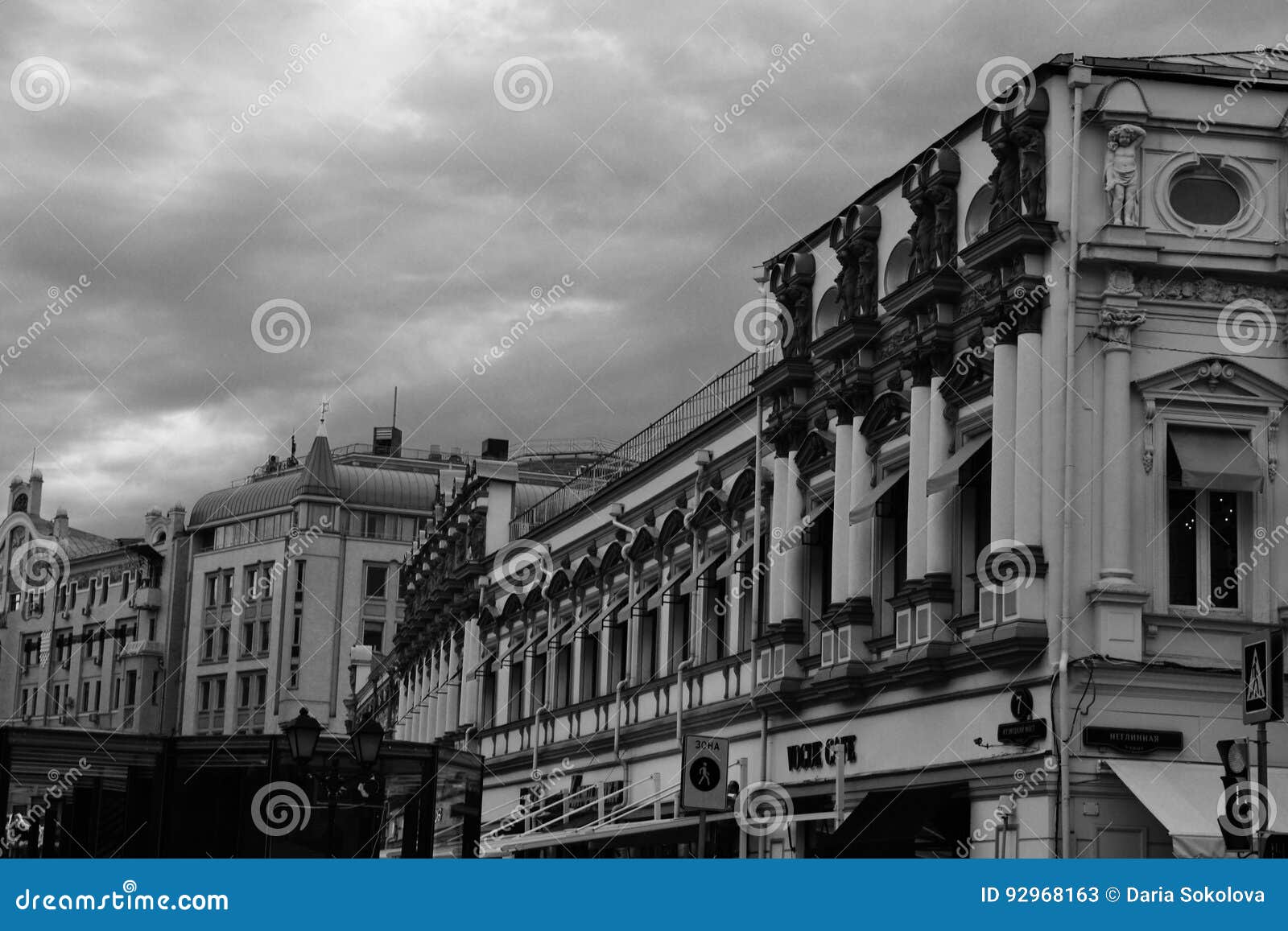 Moscow is a grey city stock image. Image of city, nature - 92968163