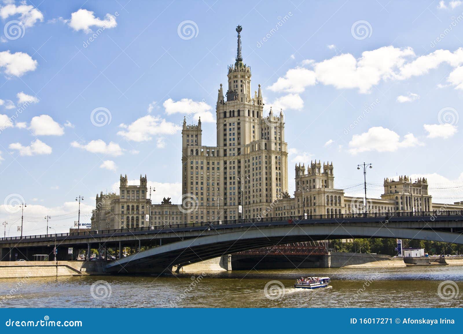 Moscow, high-rise building stock image. Image of historical - 16017271