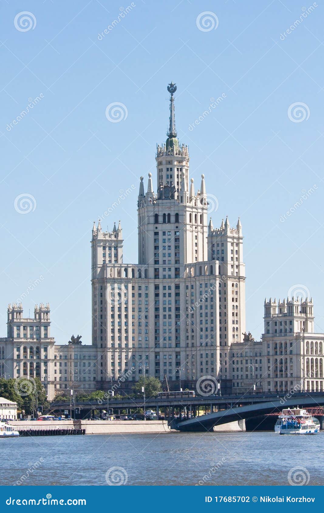 Moscow. High-rise building stock photo. Image of landscape - 17685702