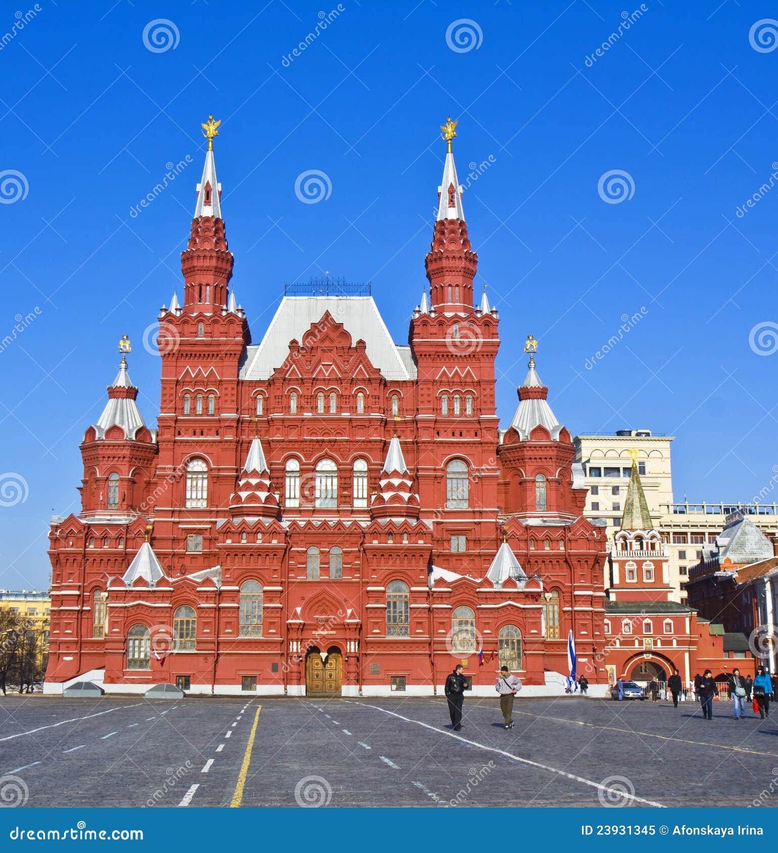 Moscow, Historical Museum and Red Square Editorial Image - Image of ...