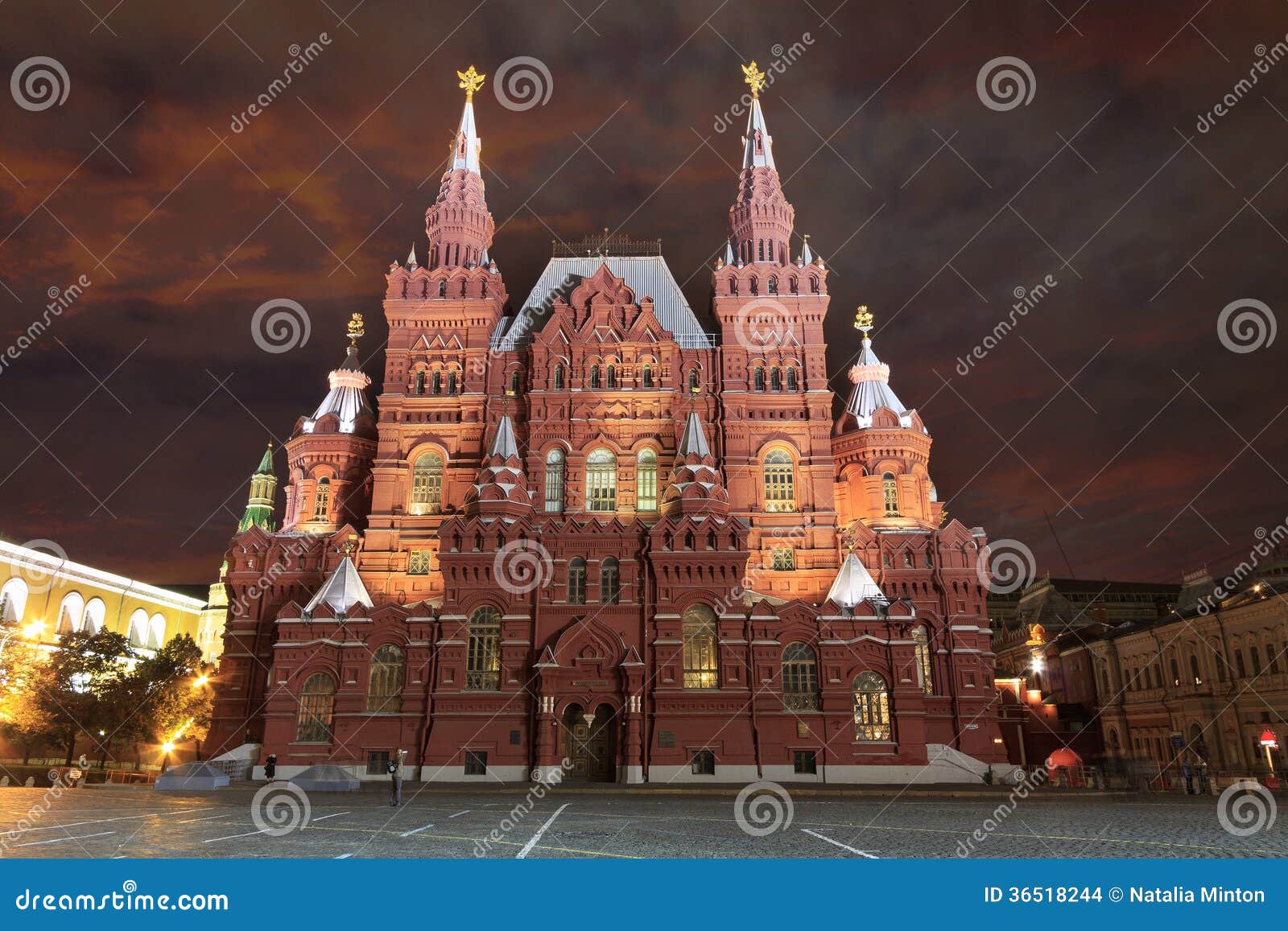Moscow, Historical Museum stock photo. Image of horizontal - 36518244