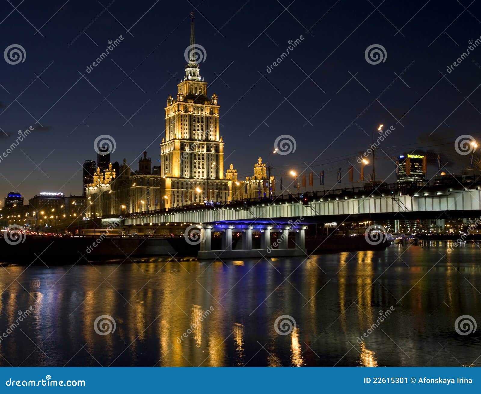 Moscow, hotel editorial photo. Image of river, black - 22615301