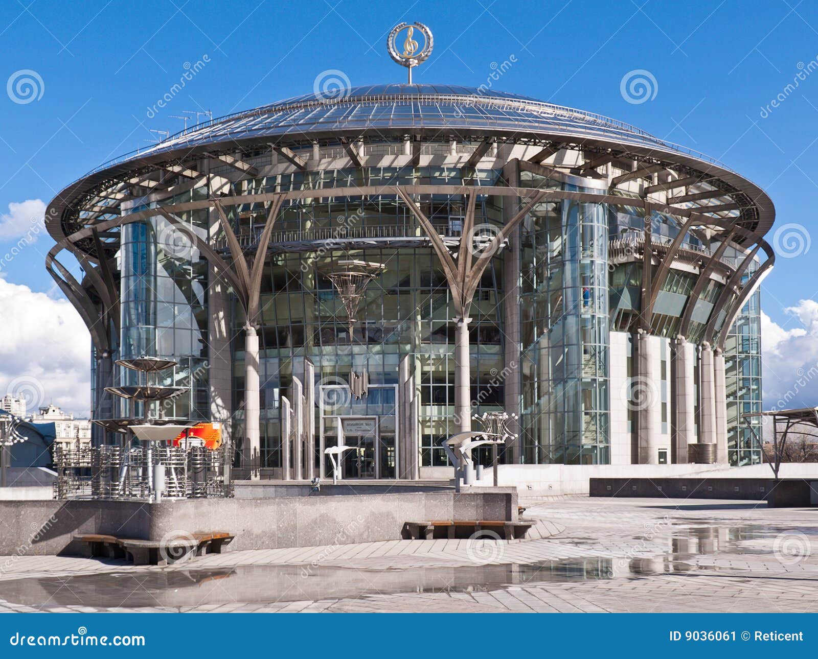 The Moscow house of music stock image. Image of contemporary - 9036061