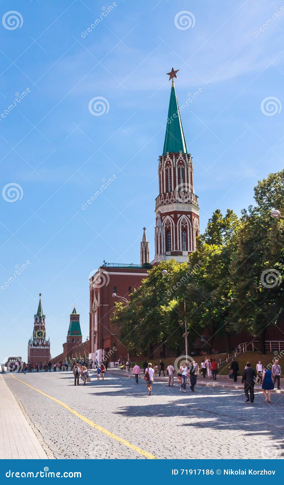 Moscow Kremlin. Kremlin Travel Editorial Photo - Image of wall, summer ...