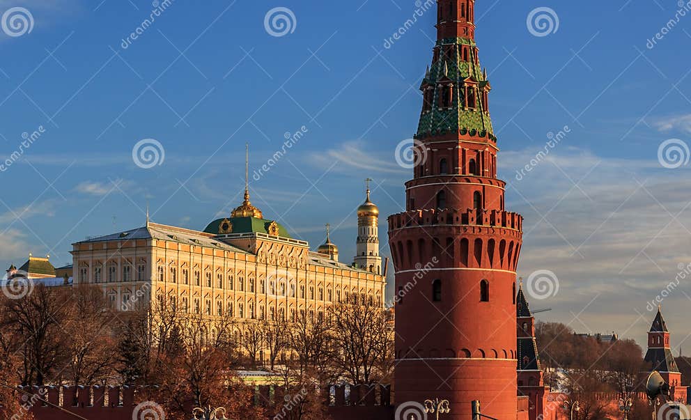 The Moscow Kremlin editorial stock image. Image of fortress - 63052384