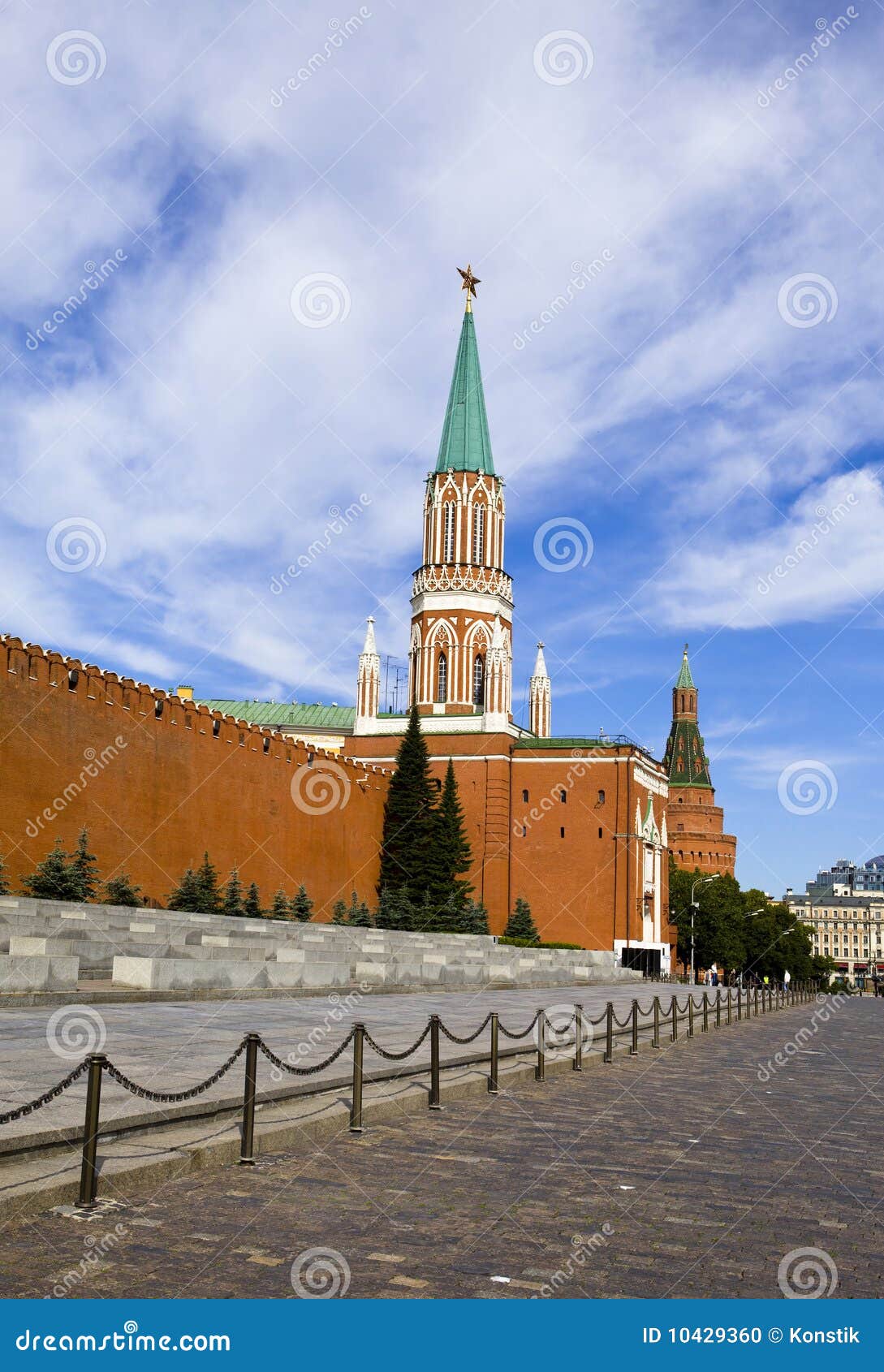 Moscow, Kremlin wall stock photo. Image of traditional - 10429360