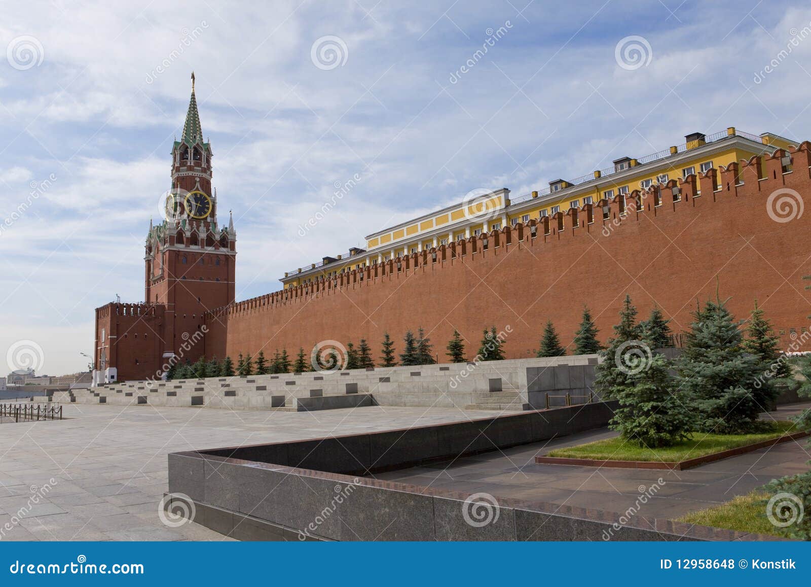 Moscow, Kremlin wall stock photo. Image of travel, city - 12958648