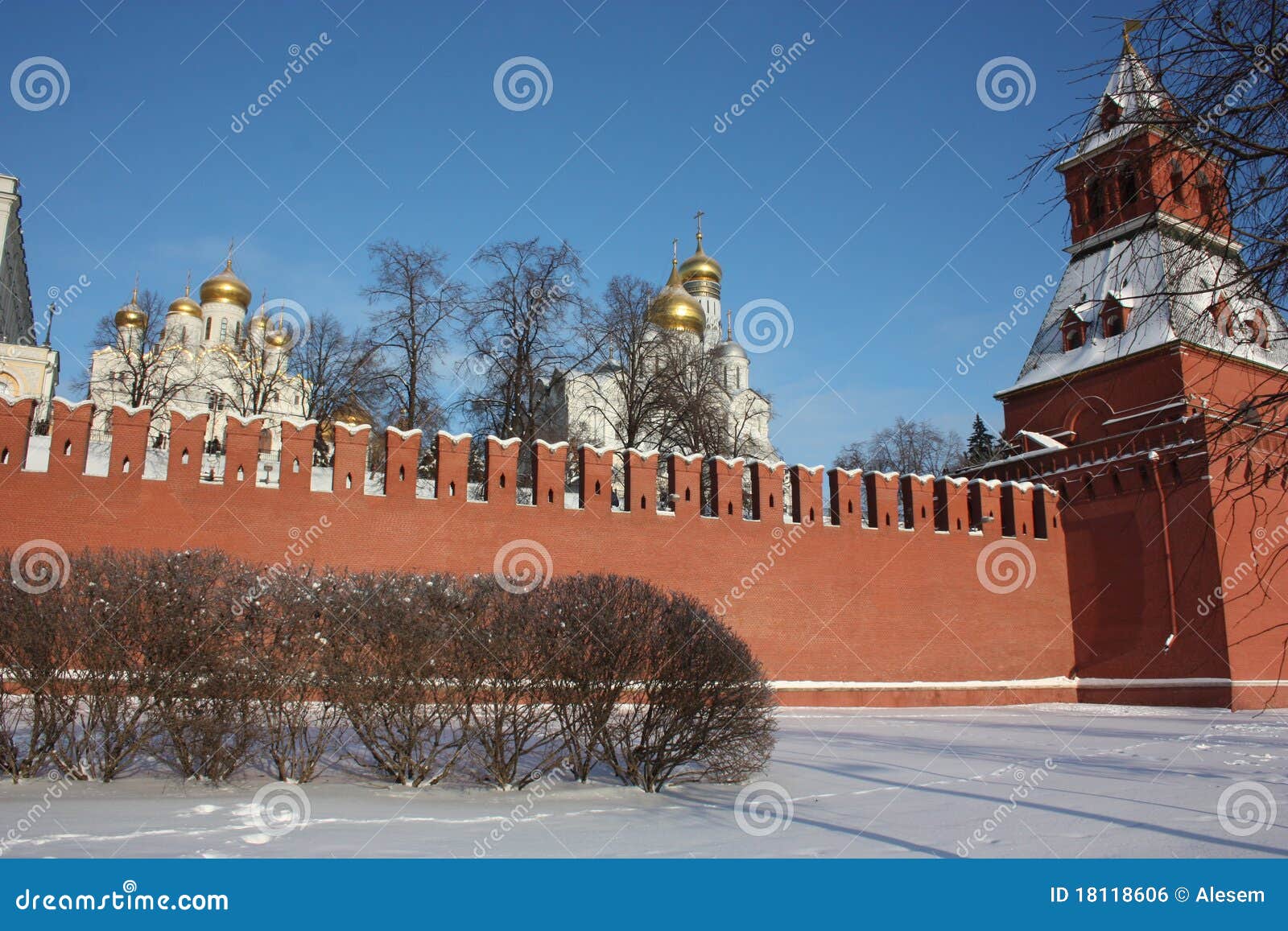 Moscow. Kremlin wall. stock photo. Image of tourism, fortress - 18118606