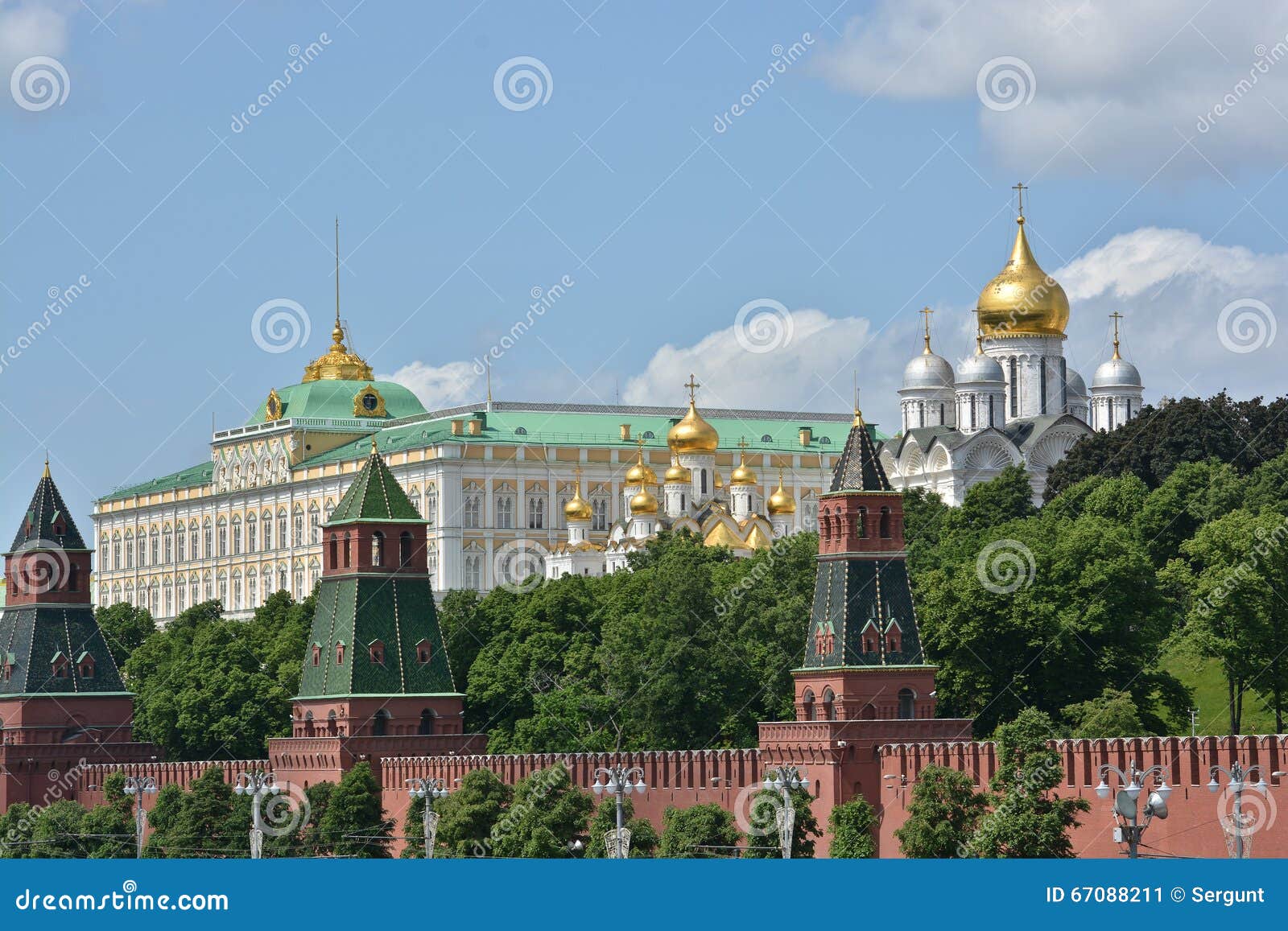 The Moscow Kremlin. stock image. Image of moscow, locations - 67088211
