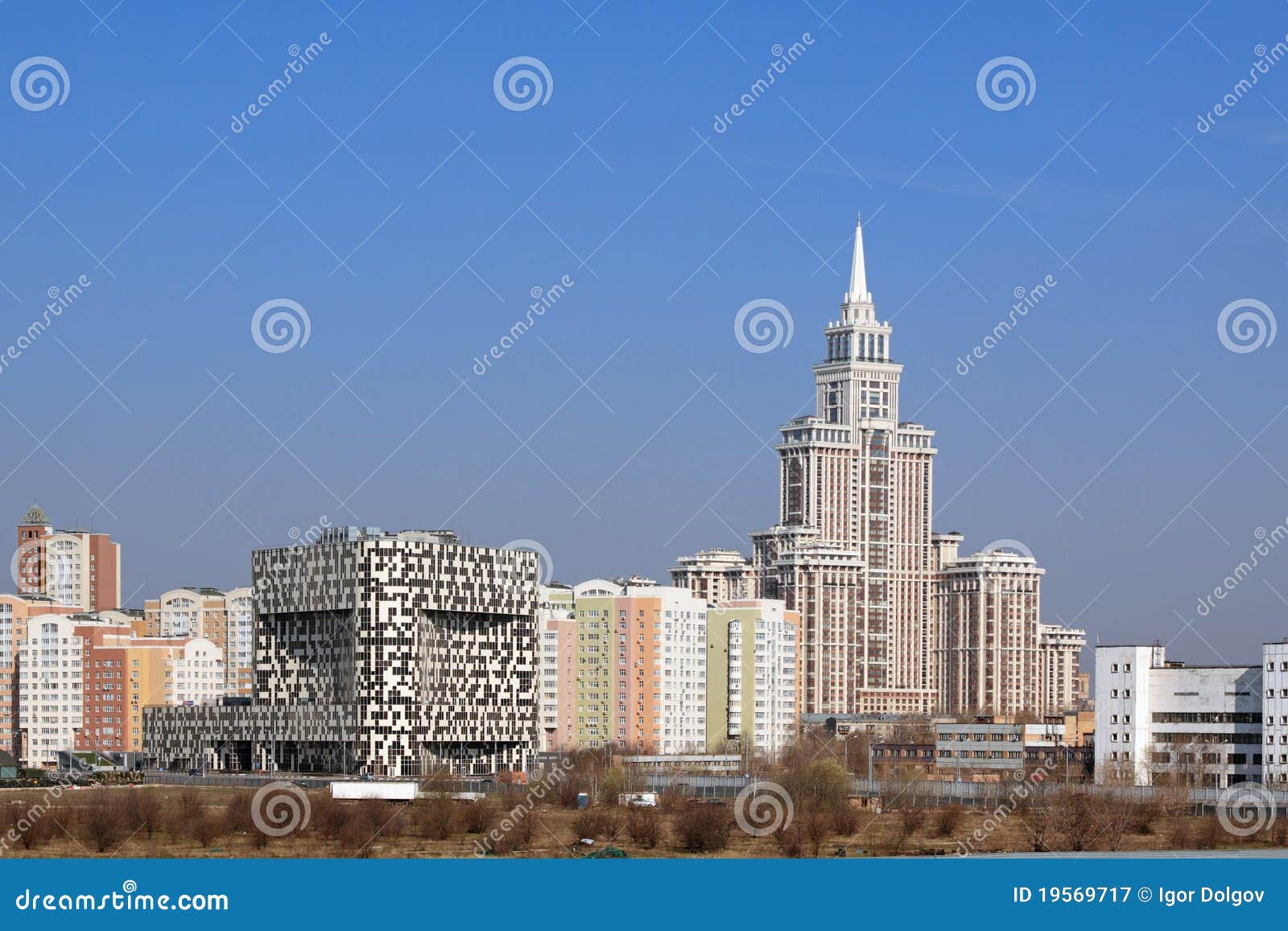 Moscow landscape stock image. Image of rise, design, lofty - 19569717