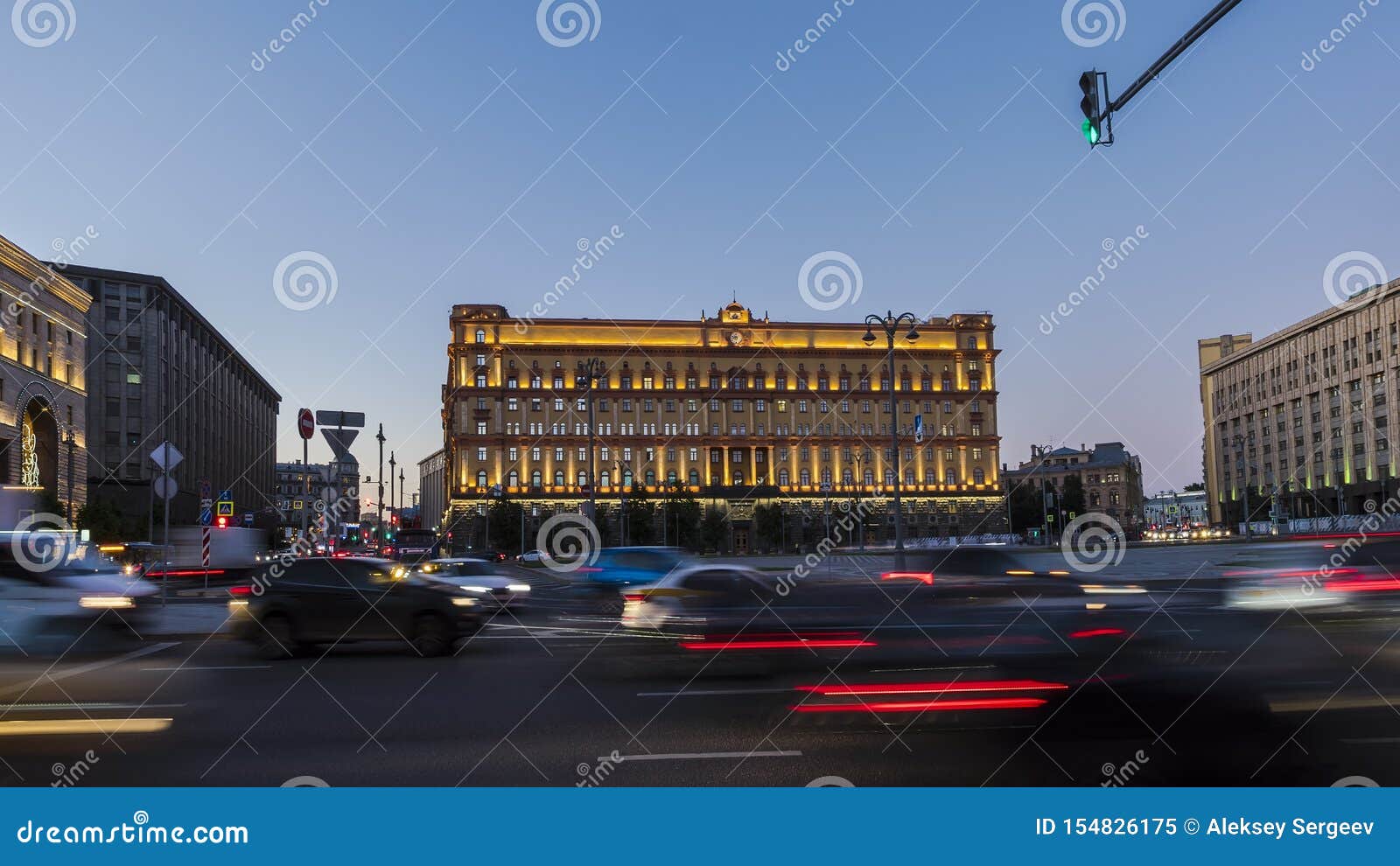 Moscow, Lubyanka Square , the FSB Building Stock Image - Image of ...