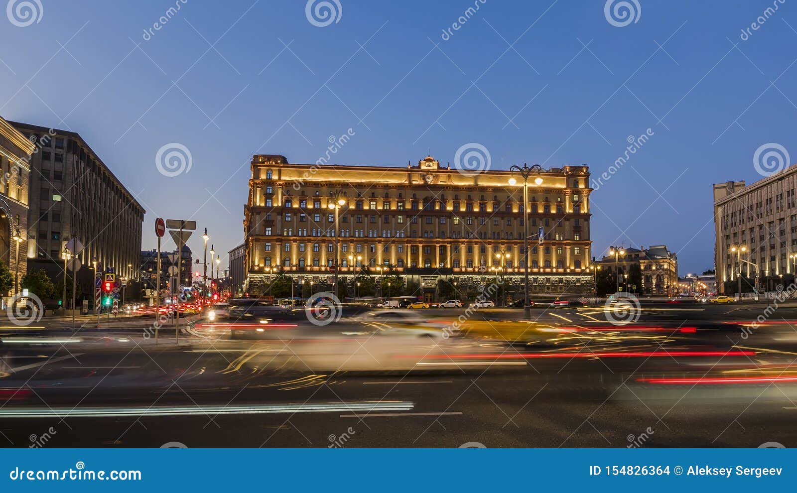 Moscow, Lubyanka Square , the FSB Building Stock Photo - Image of ...