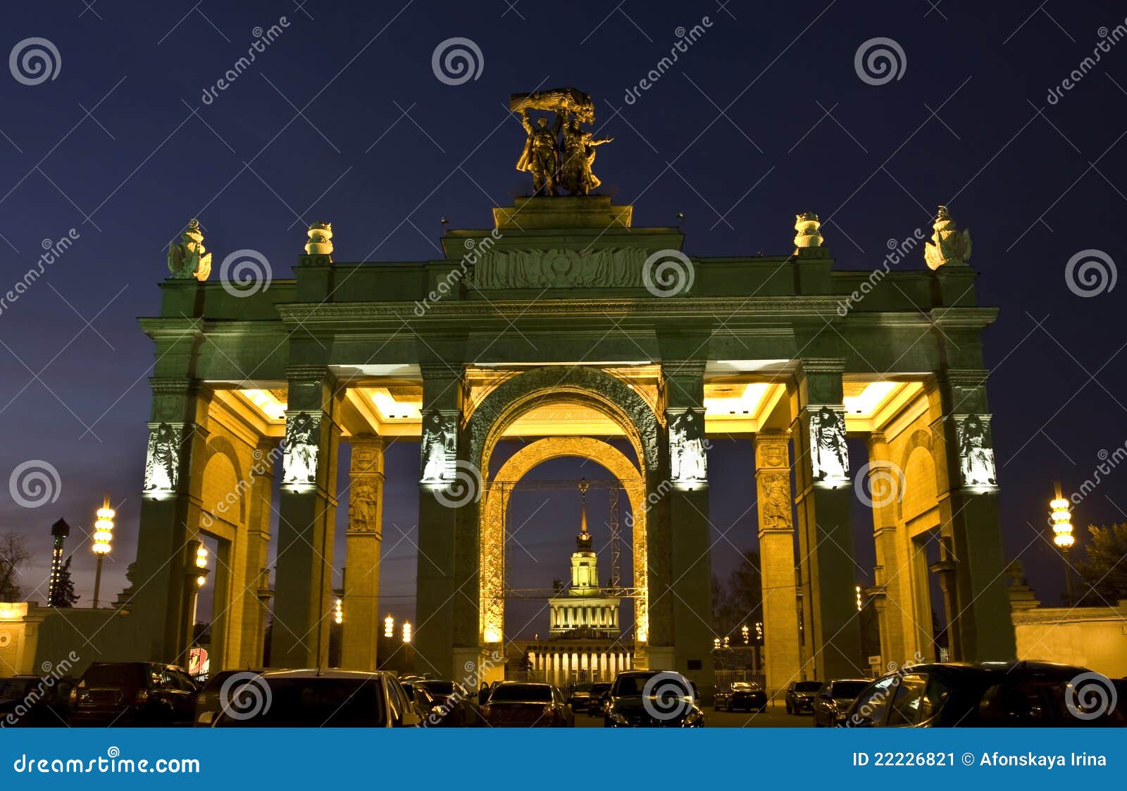 Moscow,Main National Exhibition Centre Stock Image - Image of landmark ...