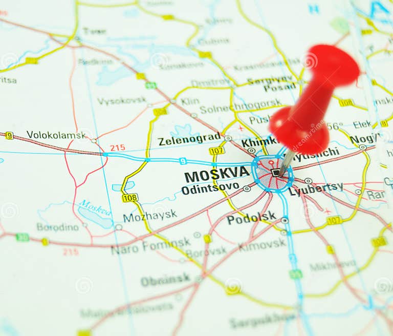 Moscow on map stock photo. Image of russian, maps, city - 14983694