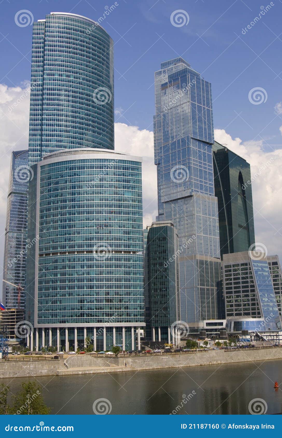 Moscow, modern buildings stock photo. Image of center - 21187160