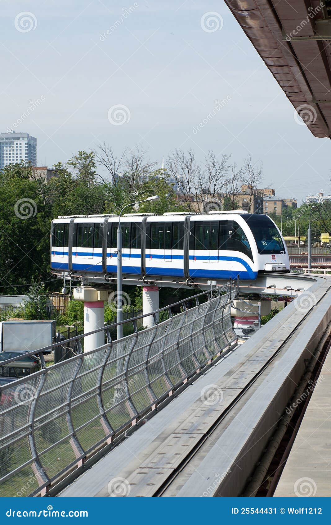 Moscow monorail stock image. Image of platform, russia - 25544431