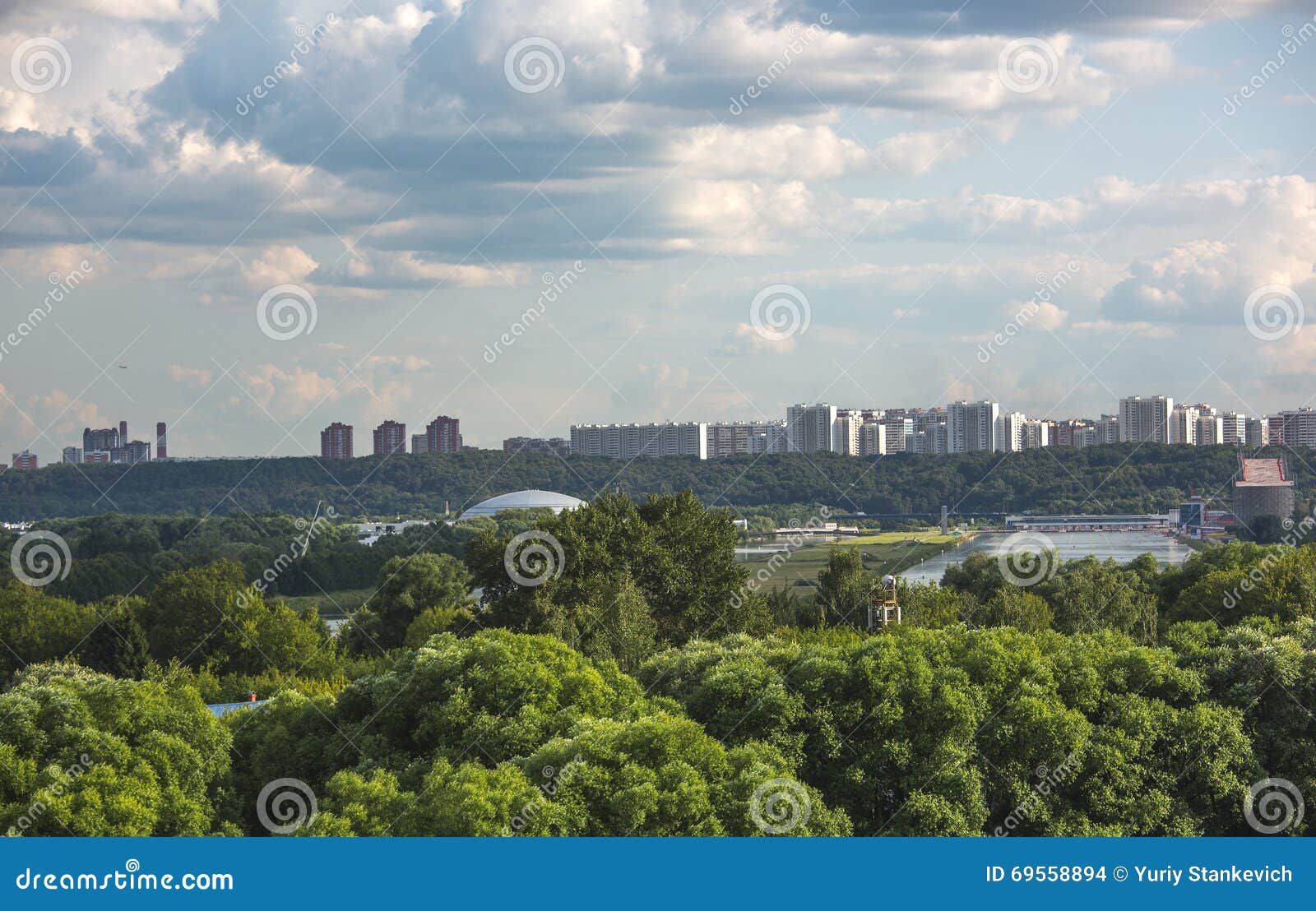 Moscow nature, clouds, sky stock photo. Image of town - 69558894