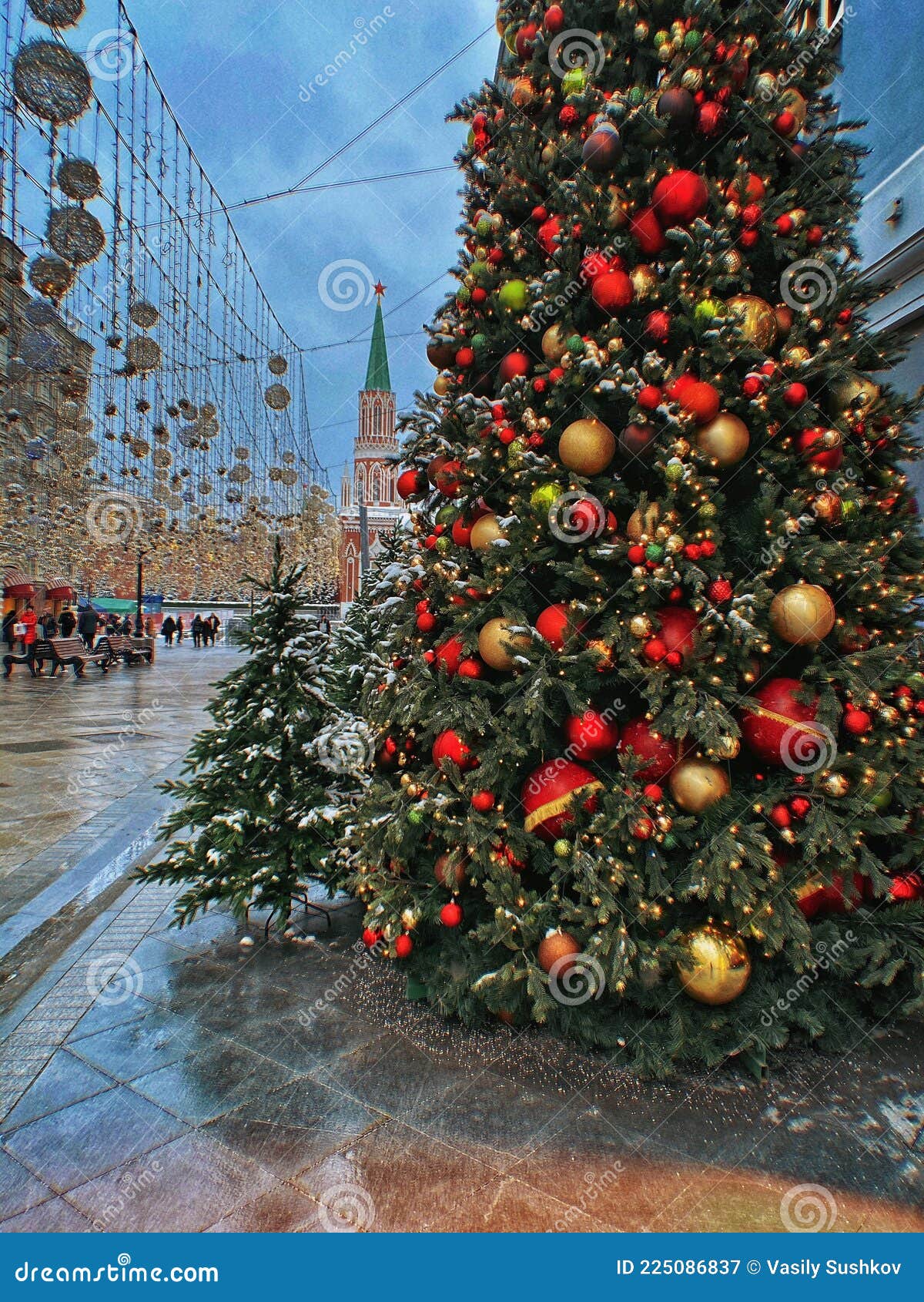Moscow stock image. Image of cristmass, november, moscow - 225086837