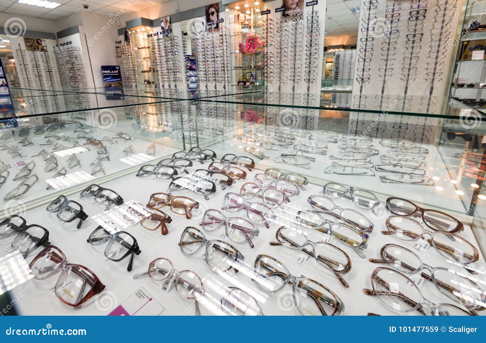 Many Different Glasses are in the Store Editorial Stock Image - Image ...