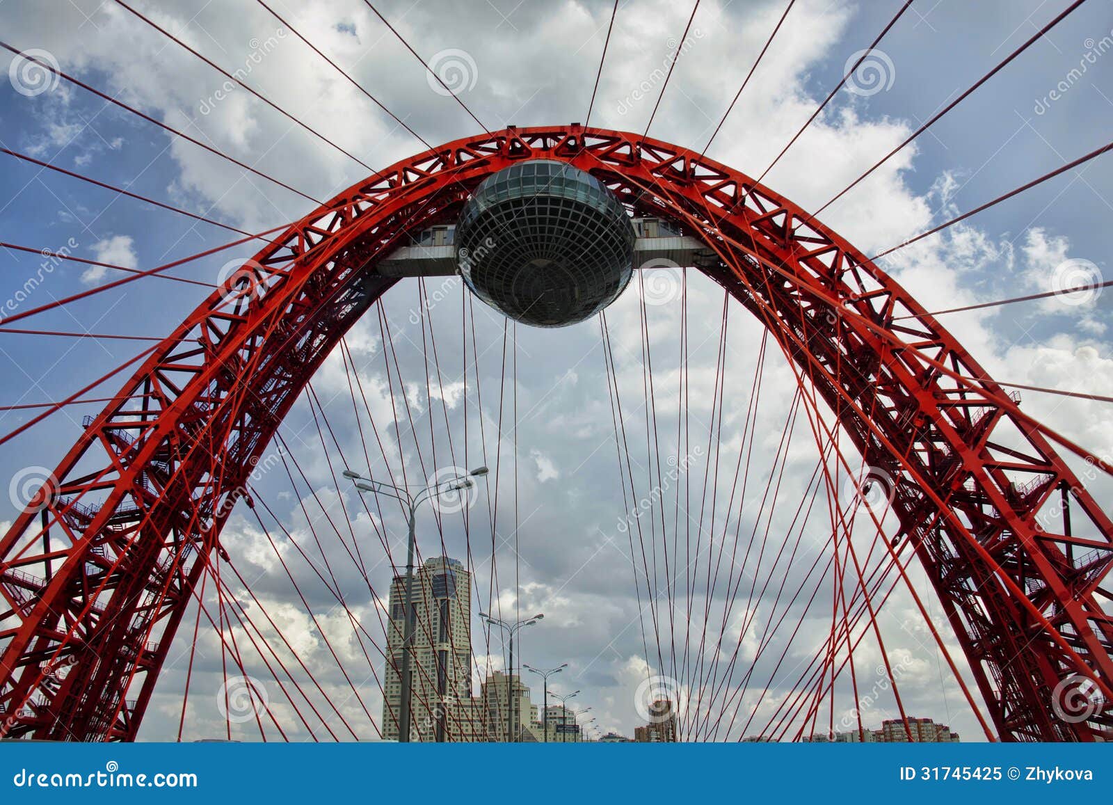 Moscow picturesque bridge stock image. Image of structure - 31745425