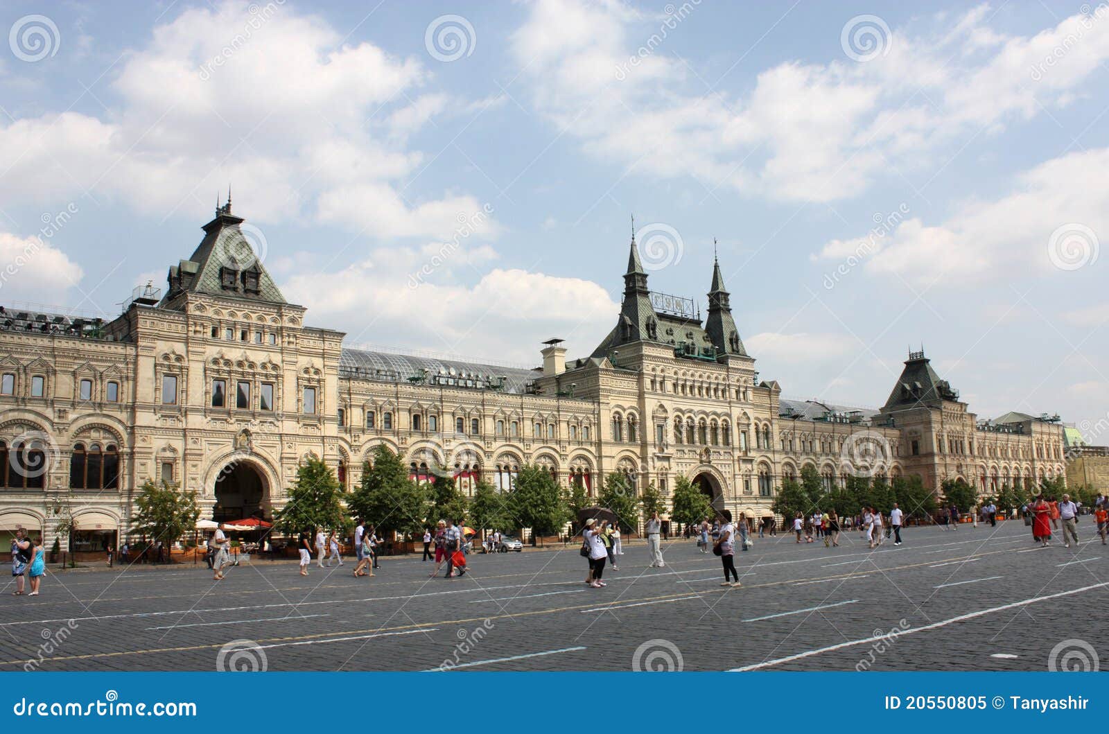 Moscow - Red Square - GUM editorial image. Image of department - 20550805