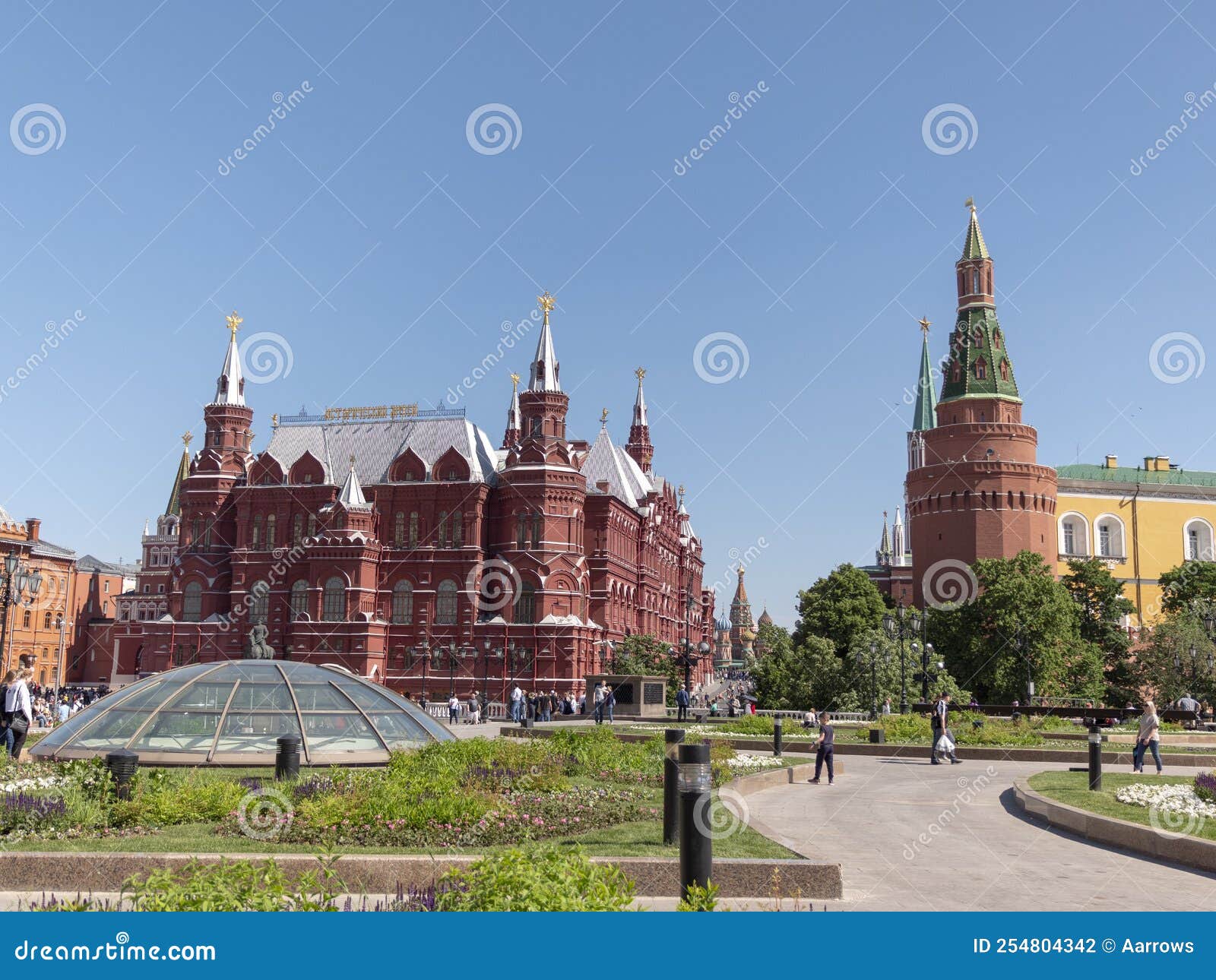 Moscow Red Square, History Museum in Russia Editorial Photography ...