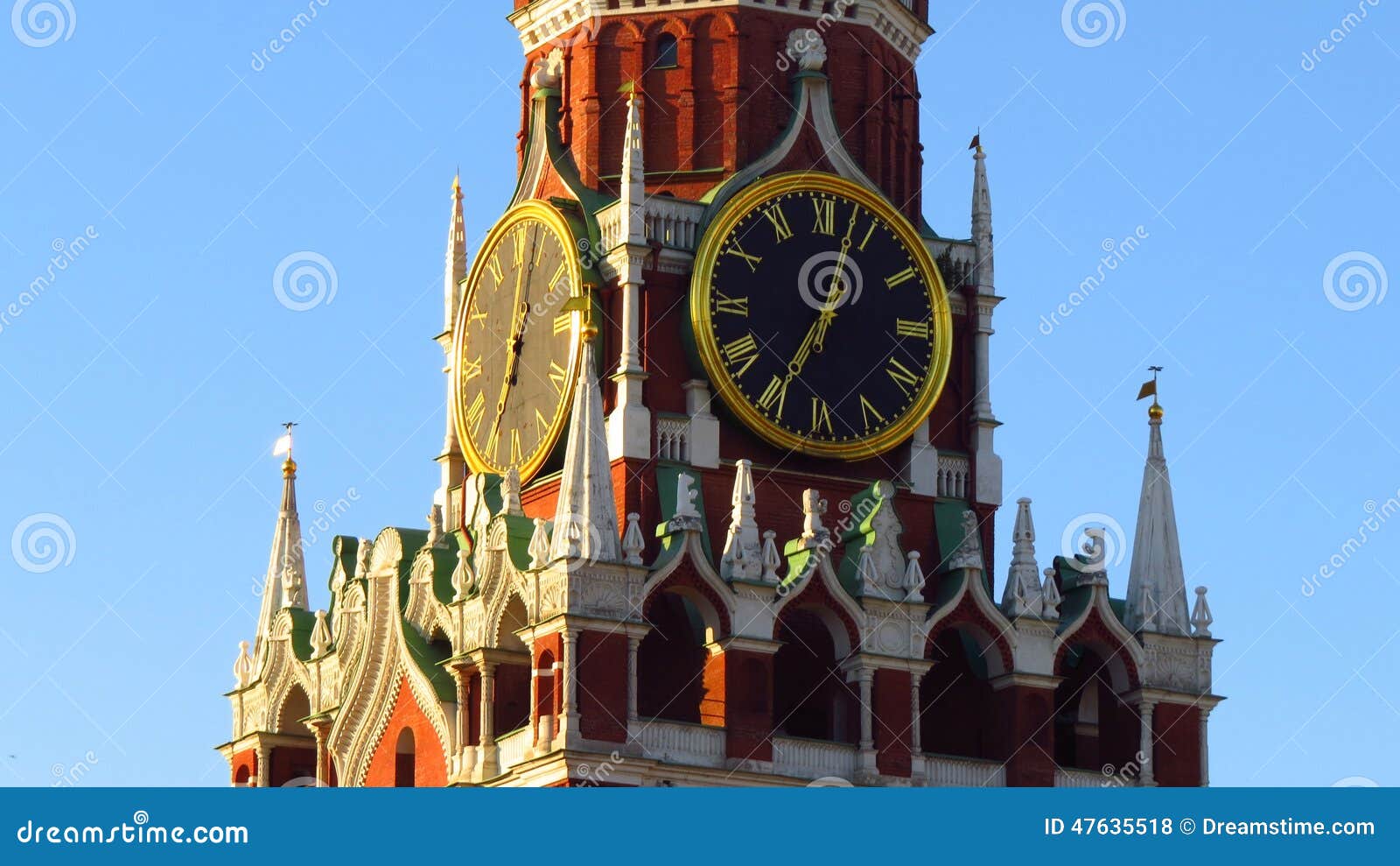 MOSCOW, RED SQUARE, SPASSKAYA TOWER Stock Photo - Image of arquitecture ...