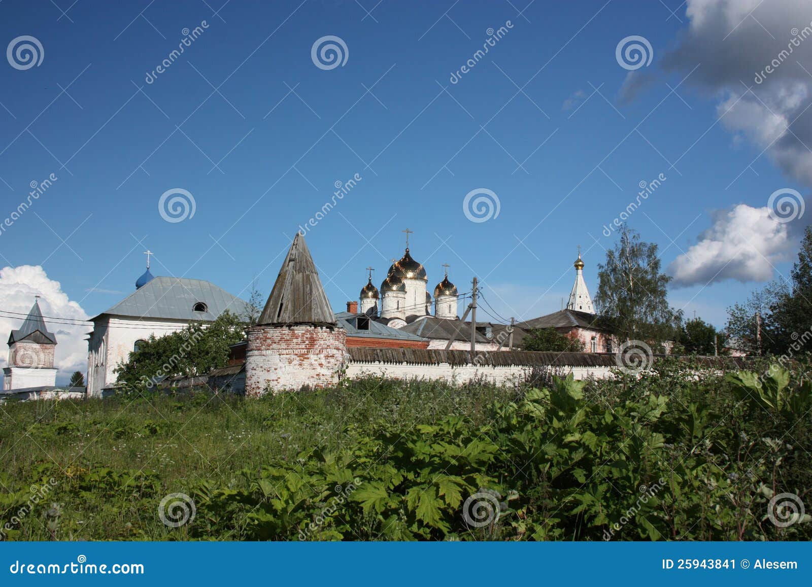 Moscow Region, Mozhaisk. Luzhetsky Monastery. Stock Image - Image of ...
