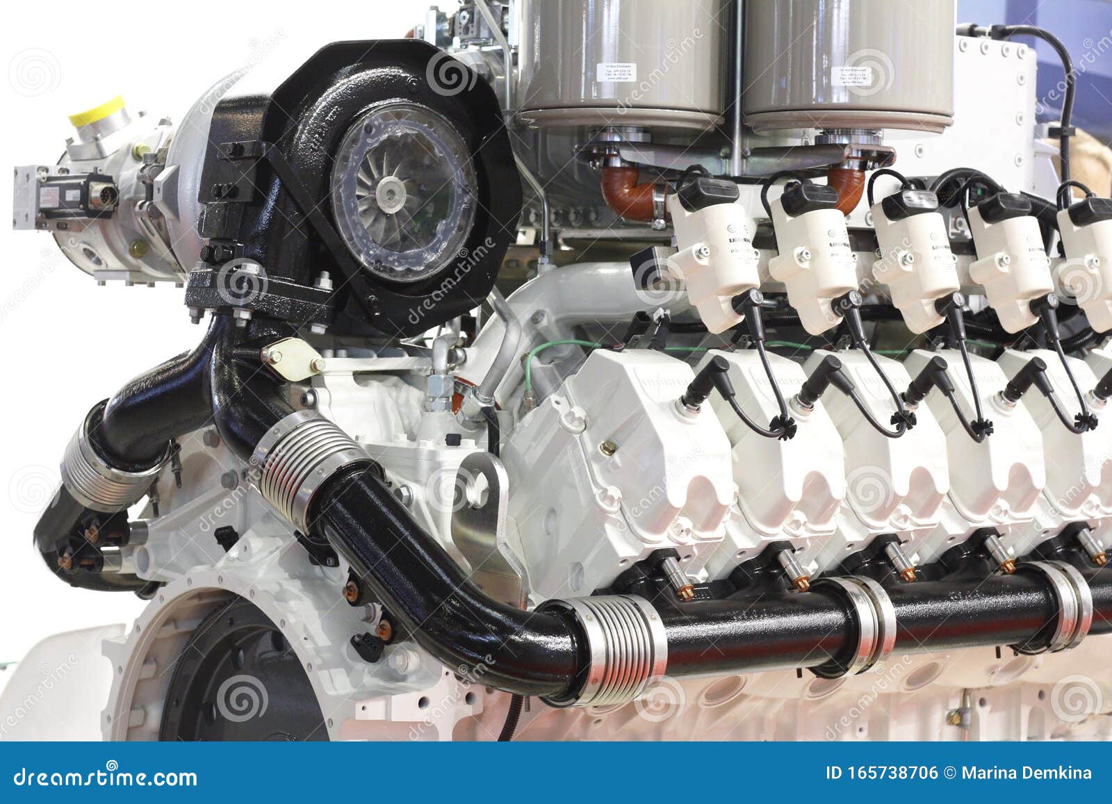 Fragment of a Gas Engine. Spark Ignition Engine Editorial Photo - Image ...